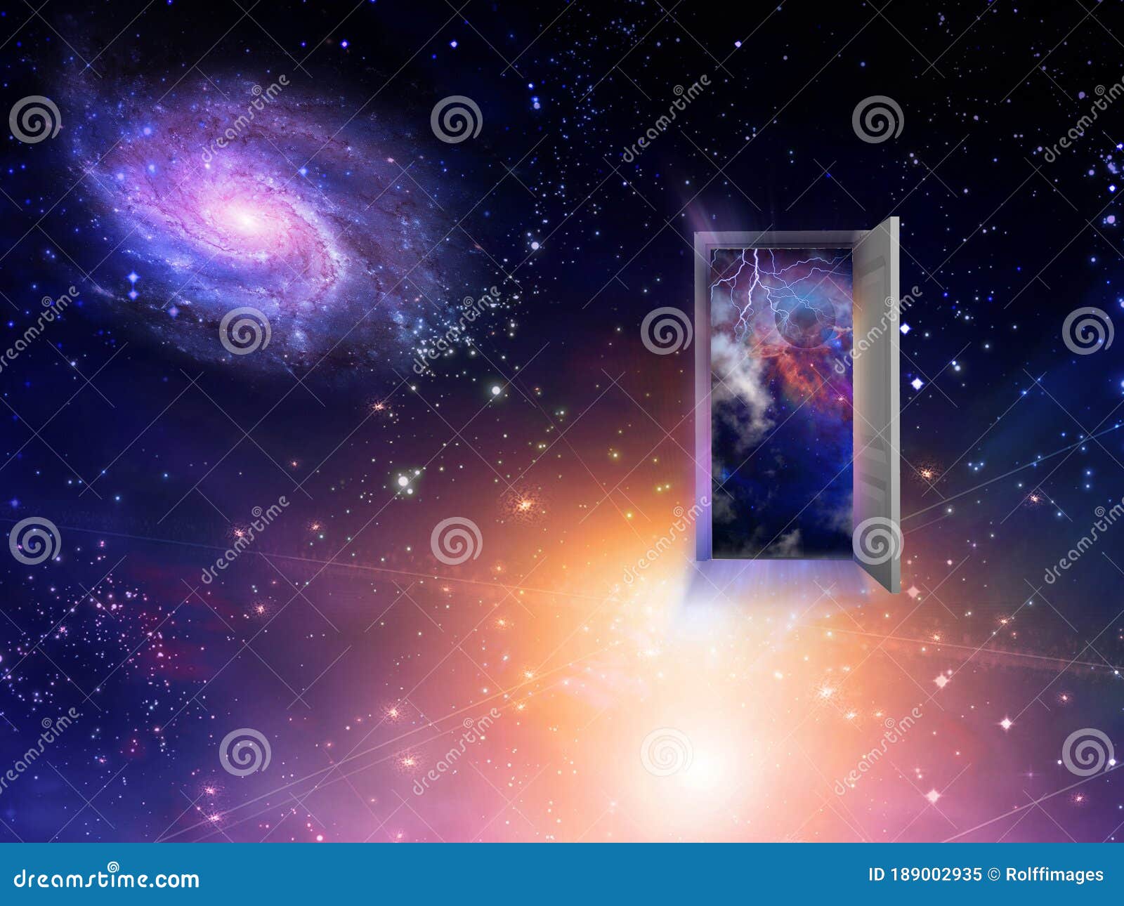 Space door stock illustration. Illustration of hope - 189002935