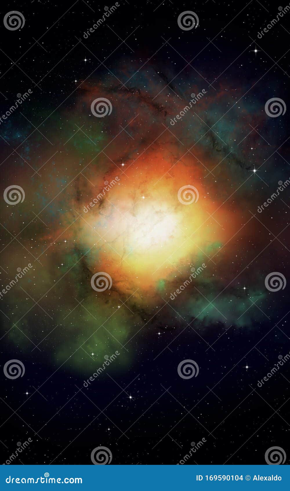 Space Dust and Gas Formation Stock Illustration - Illustration of ...
