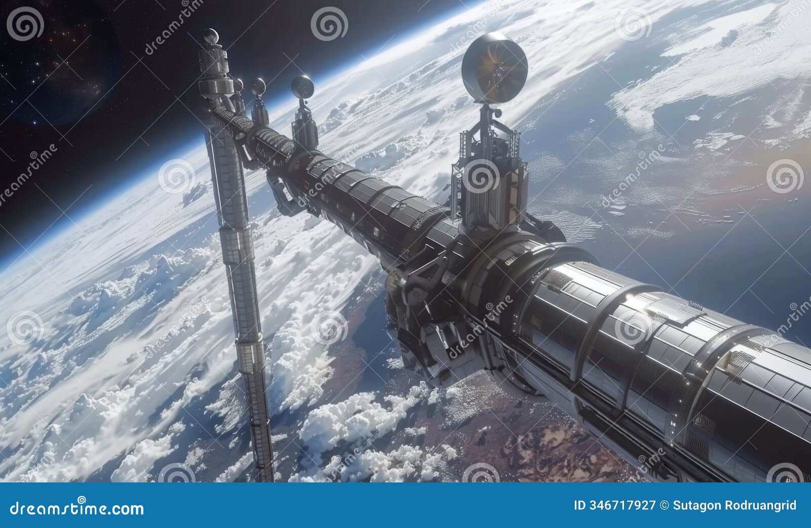 A Space Elevator Extending from Earth To a Geostationary Orbit Station ...