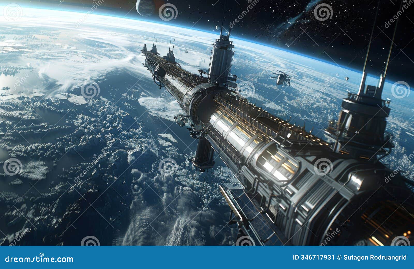 A Space Elevator Extending from Earth To a Geostationary Orbit Station ...