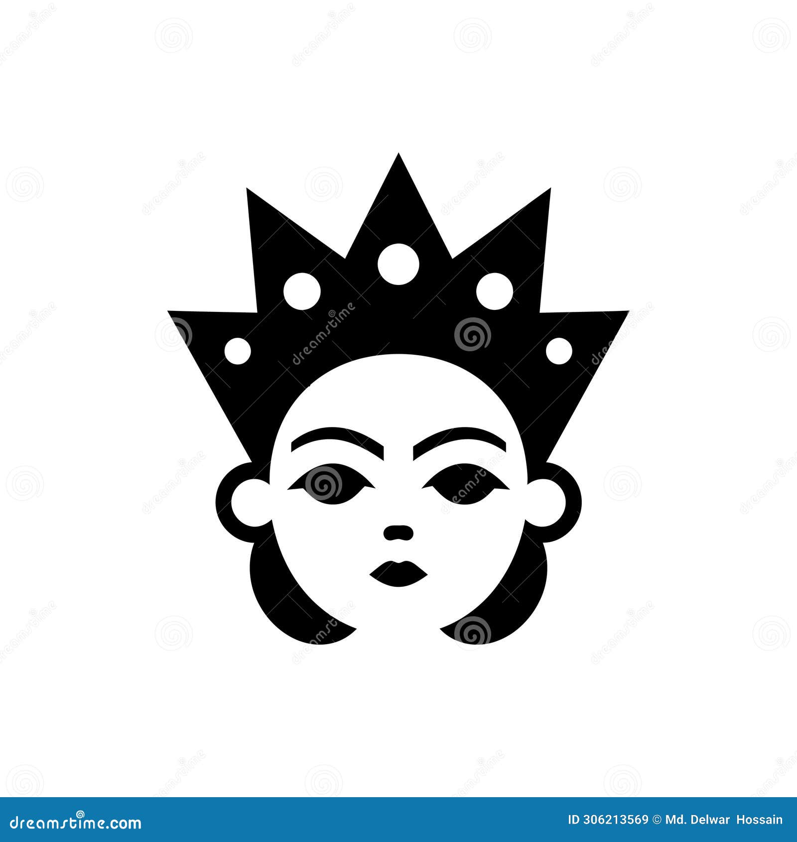 Empress Icon In Trendy Design Style. Empress Icon Isolated On White ...