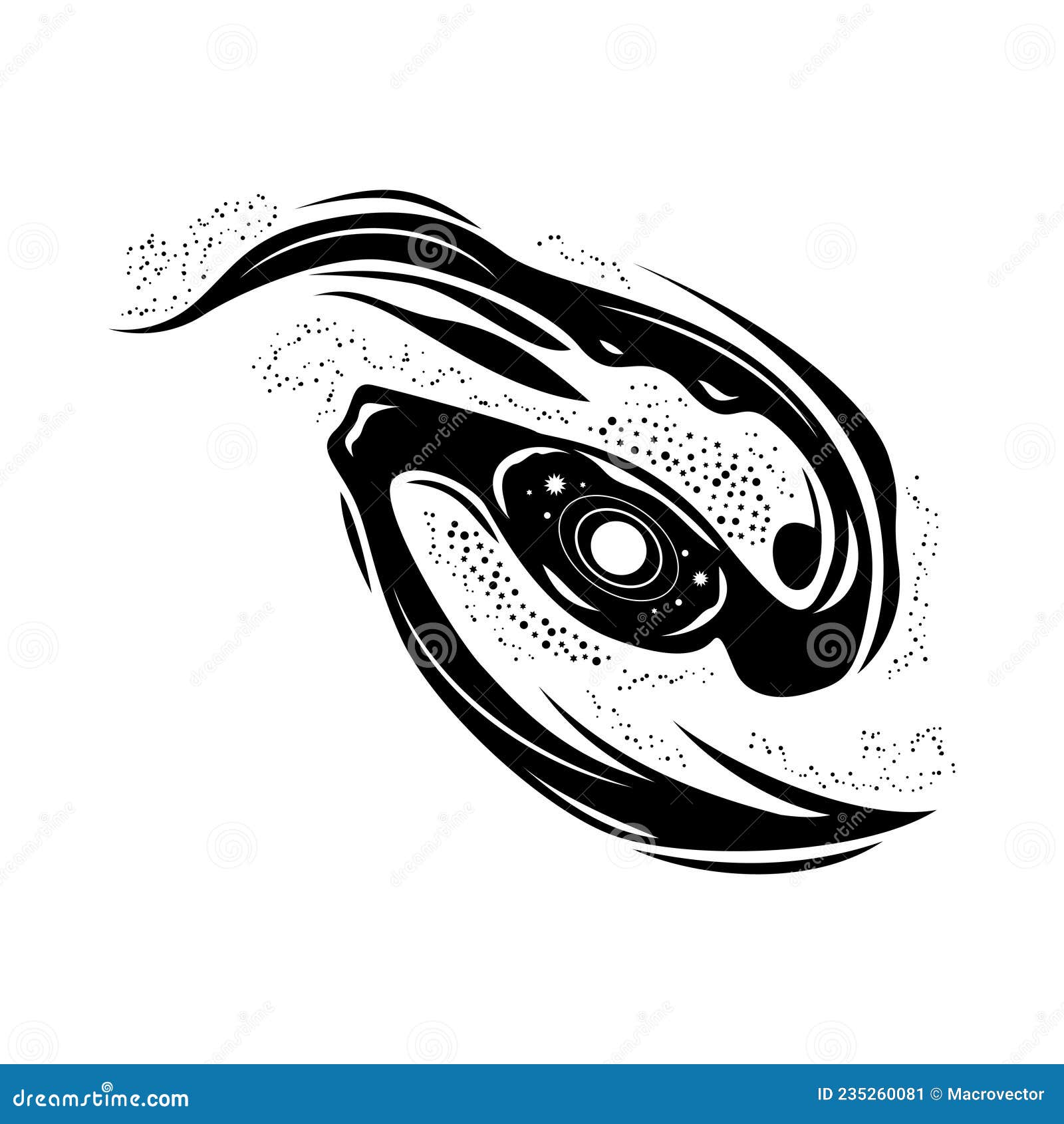 Space Engraving Galaxy Composition Stock Vector - Illustration of space ...