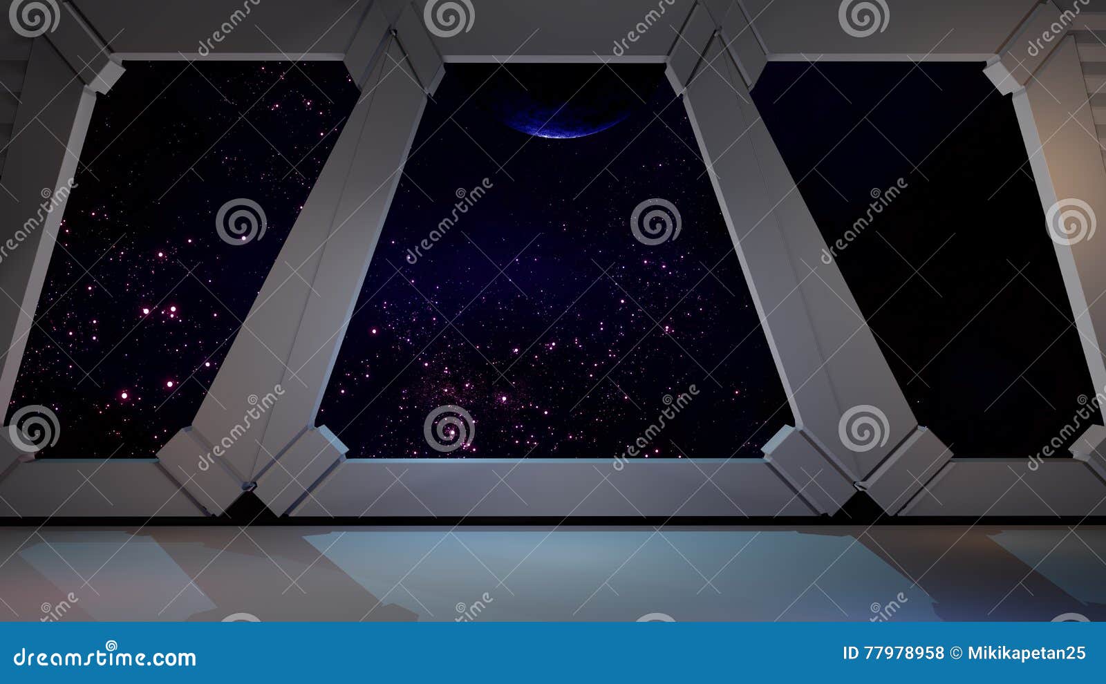 Space Environment, Ready for Comp of Your Characters. Stock ...