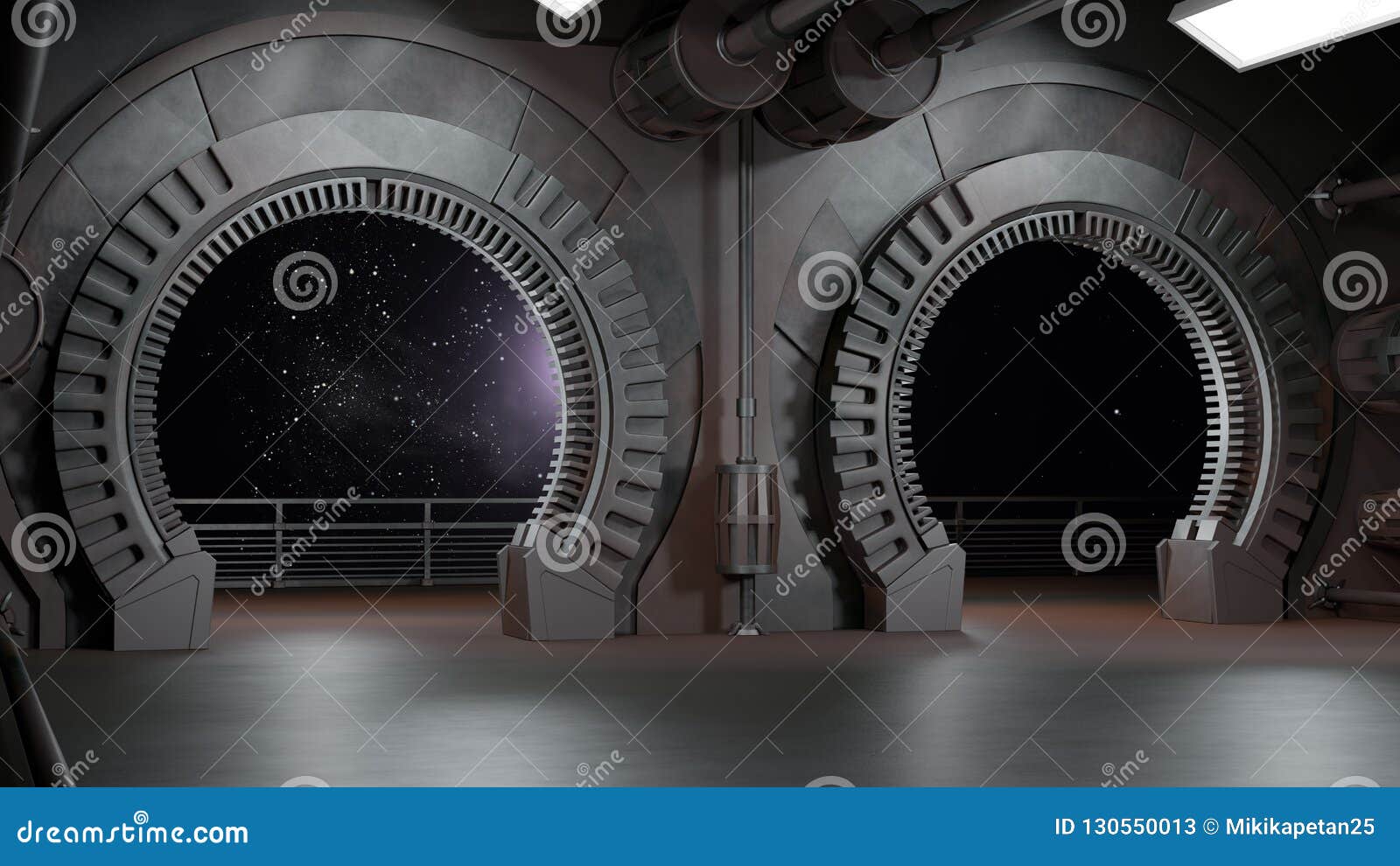 Space Environment, Ready for Comp of Your Characters.3D Rendering Stock ...