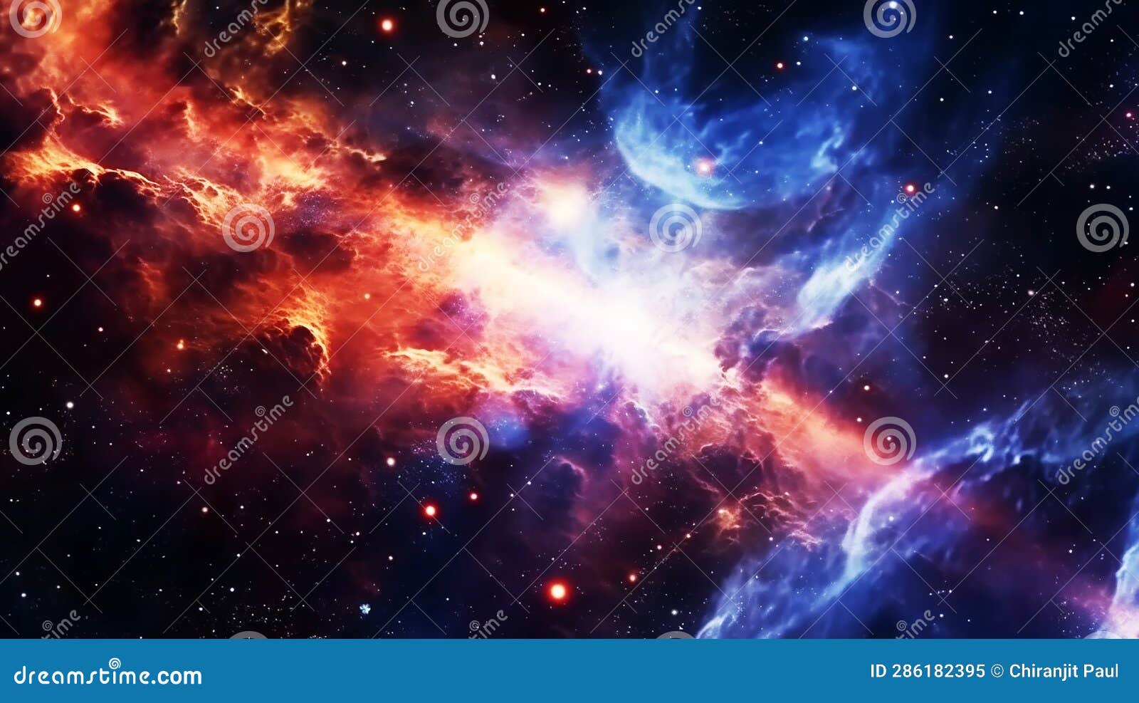 Space Epic Realistic Galaxy Illustration Space Stock Illustration ...