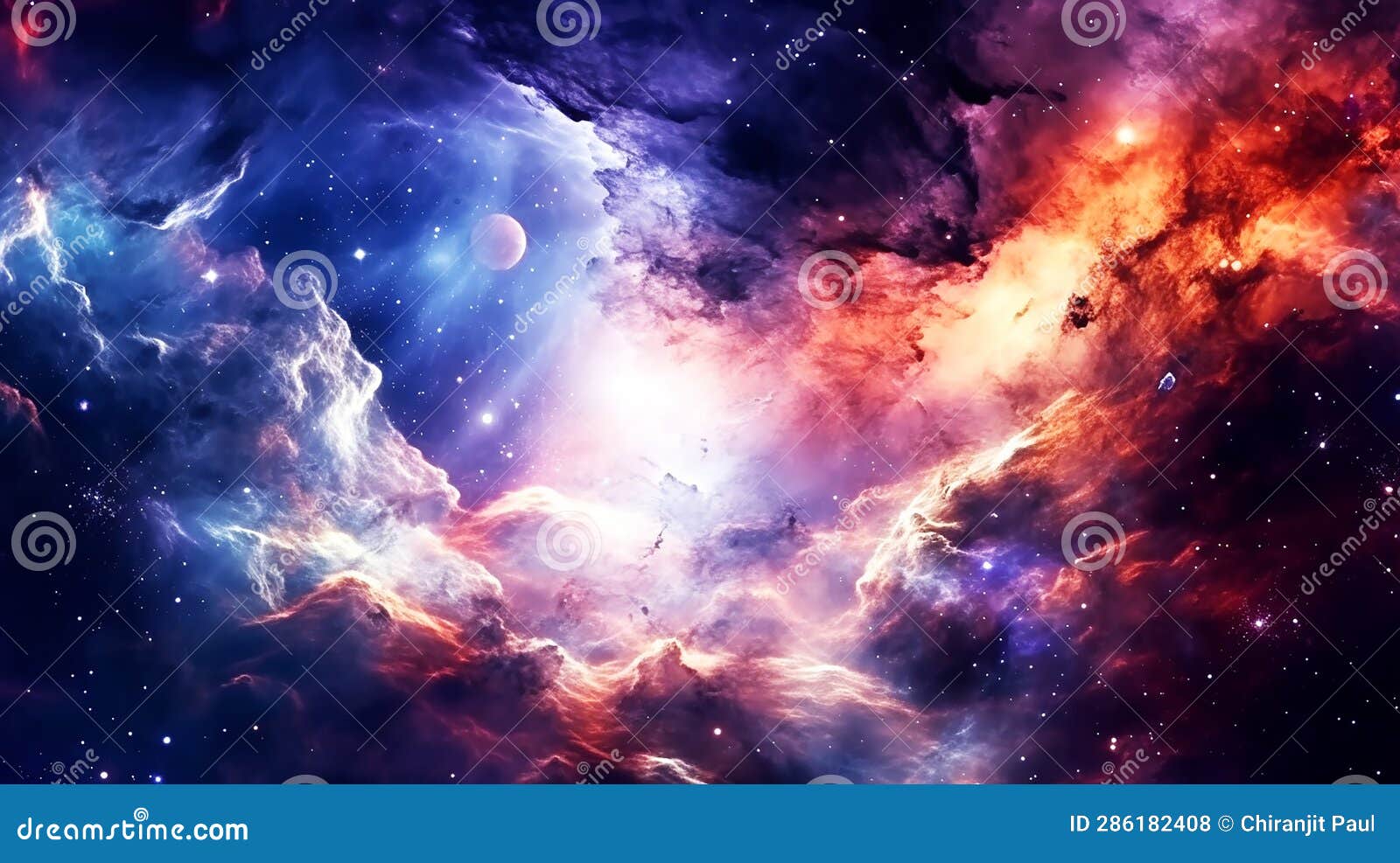 Space Epic Realistic Galaxy Illustration Space Stock Illustration ...