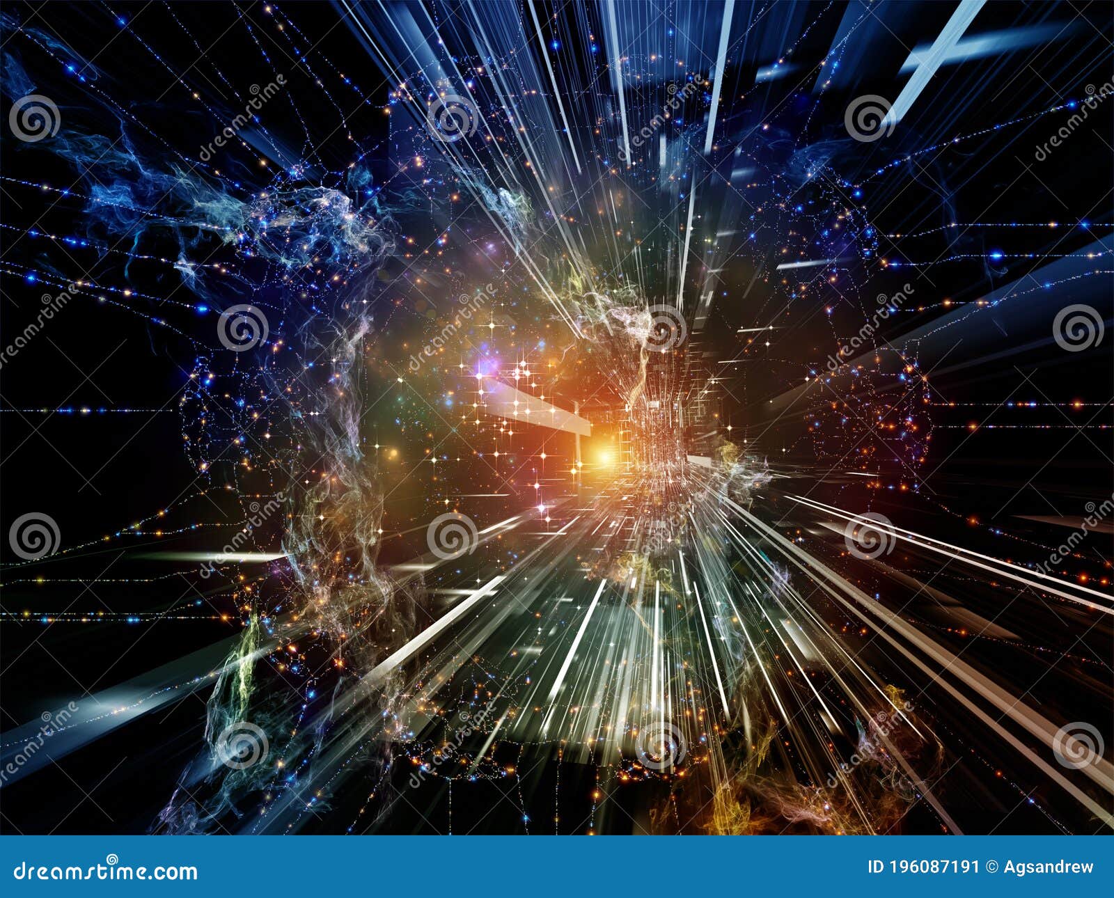 Space Expansion stock illustration. Illustration of trail - 196087191