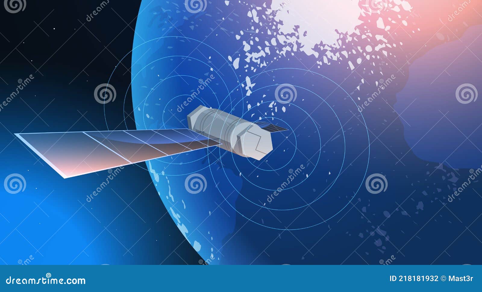 Space Exploration Astronautics Technology Concept Observation Satellite ...