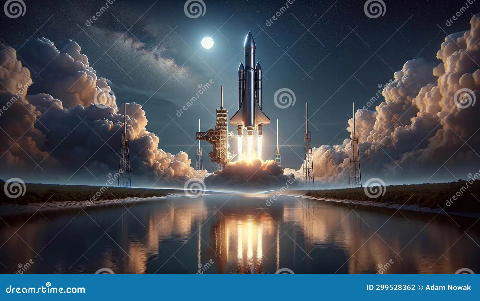 Space Exploration Background - Astronaut Adventure and Cosmic Discovery ...