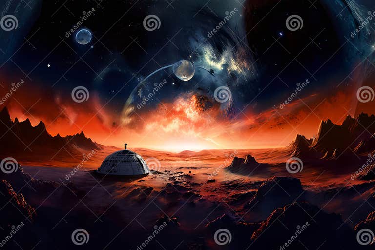 Space Exploration and Cultural Narratives an Artwork Visualizing Stock ...