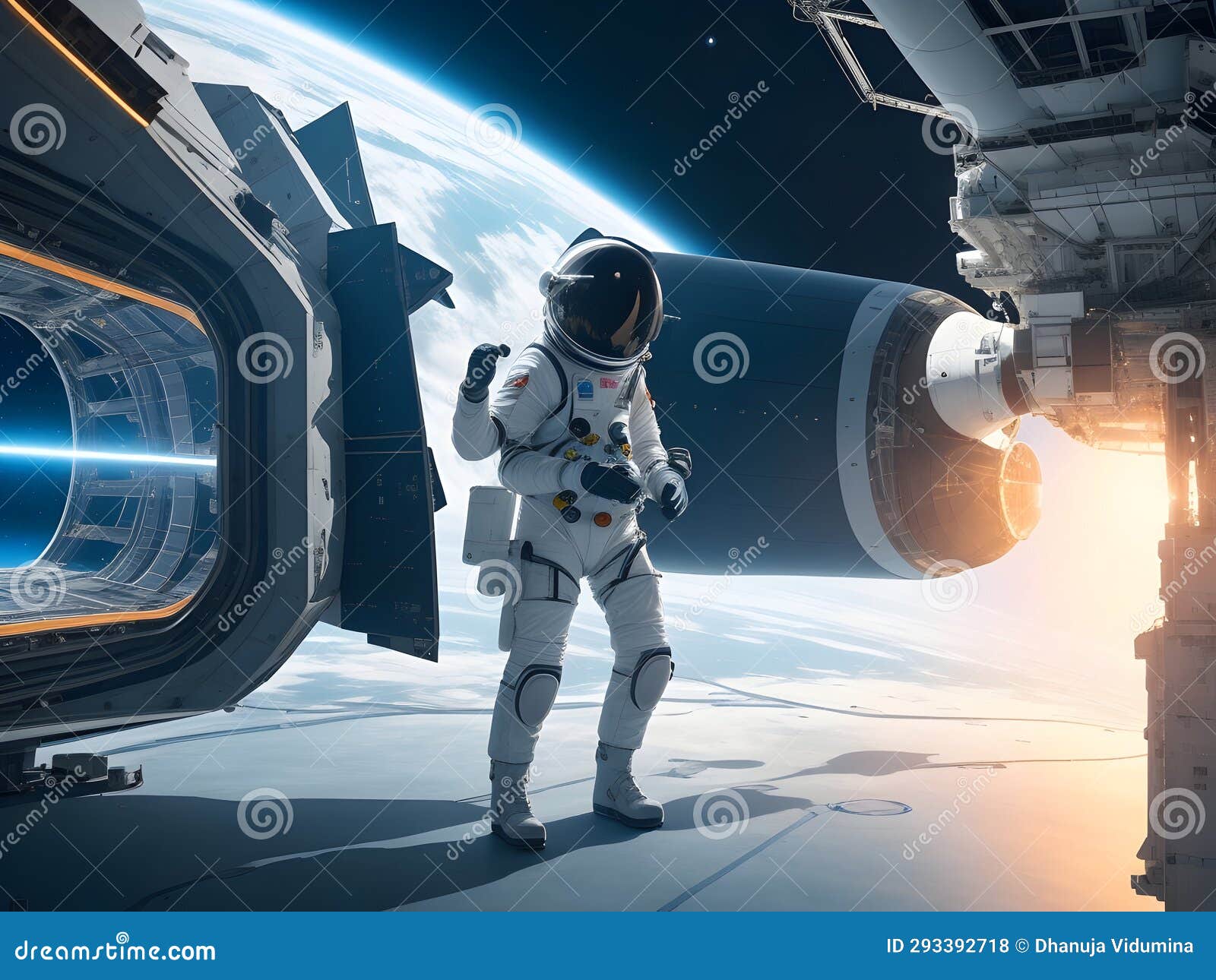 Space Exploration and Innovation Scene at a Space Research Facility ...