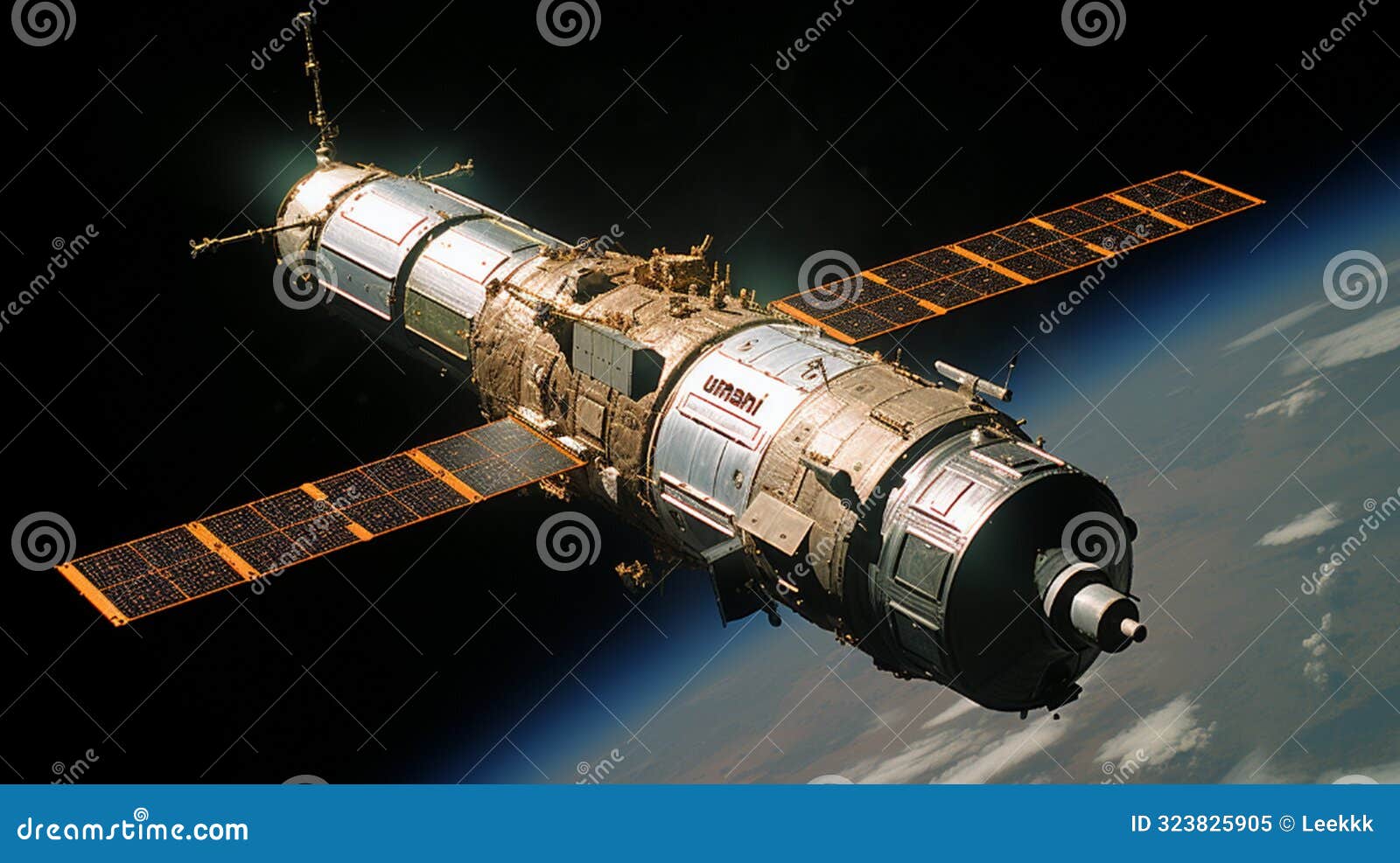 Space Exploration Map of Communication Satellite Signal Transmission ...