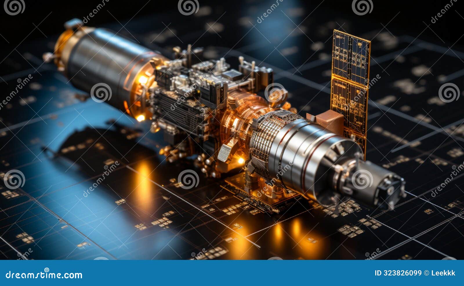 Space Exploration Map of Communication Satellite Signal Transmission ...
