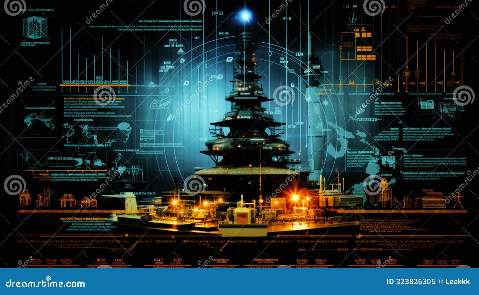 Space Exploration Map of Communication Satellite Signal Transmission ...