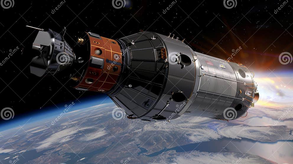 A Space Exploration Mission with Astronauts Conducting Experiments ...