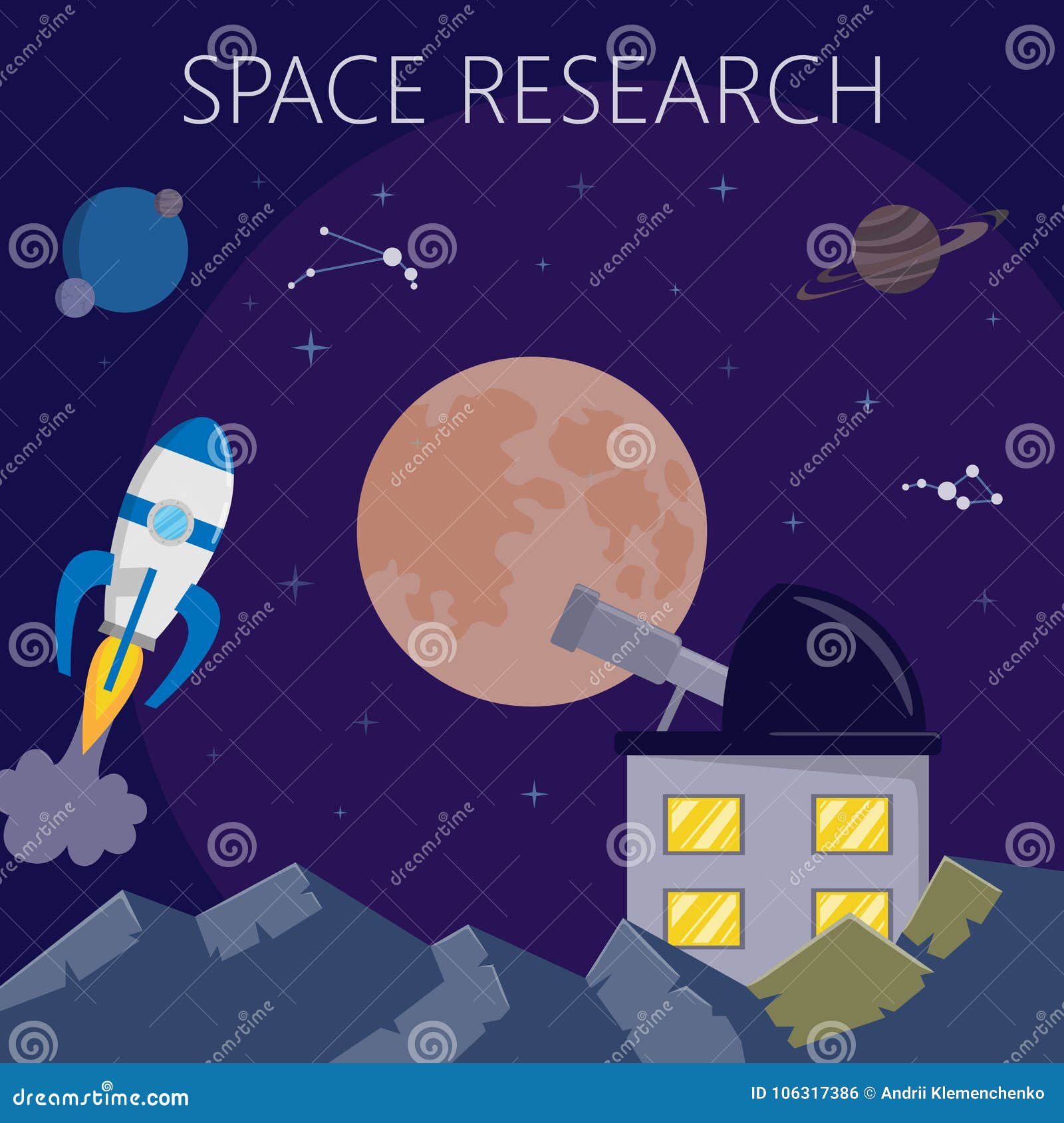 Observation Vector Infographic Template | CartoonDealer.com #212161695