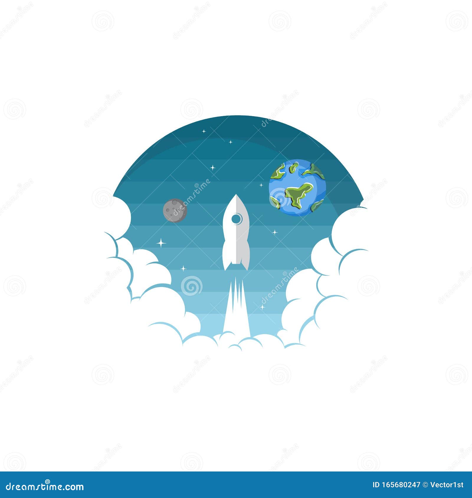Space Exploration Shuttle Ship Logo Icon Sign Vector Stock Illustration ...