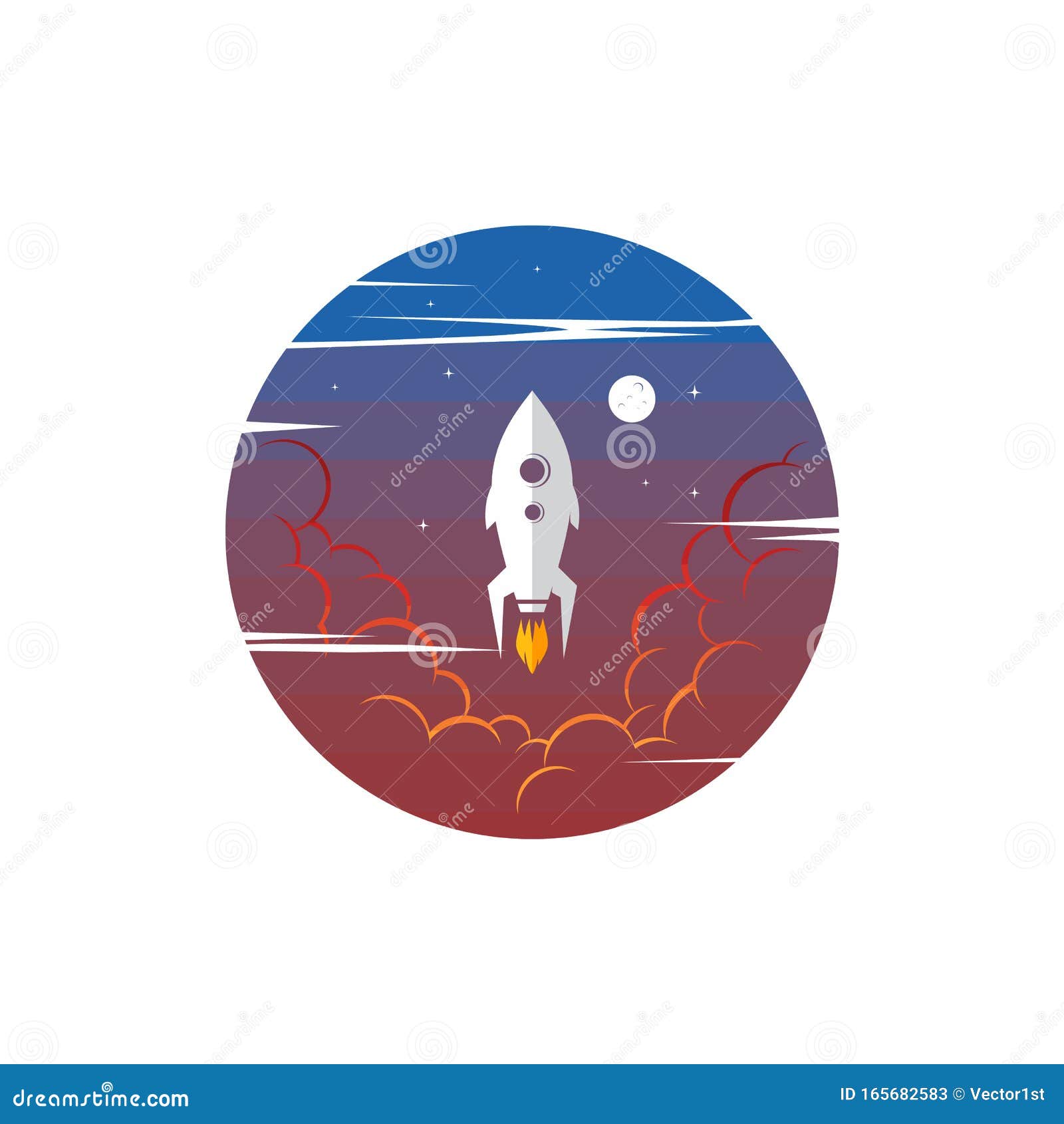 Space Exploration Shuttle Ship Logo Icon Sign Vector Stock Illustration ...