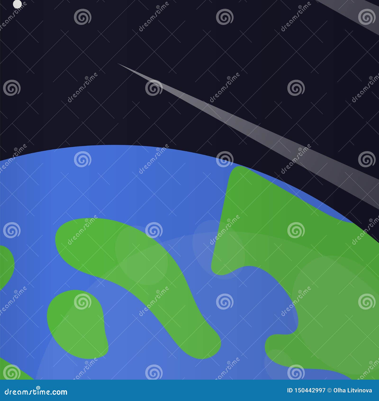 Space Exploration and the Solar System Stock Vector - Illustration of ...