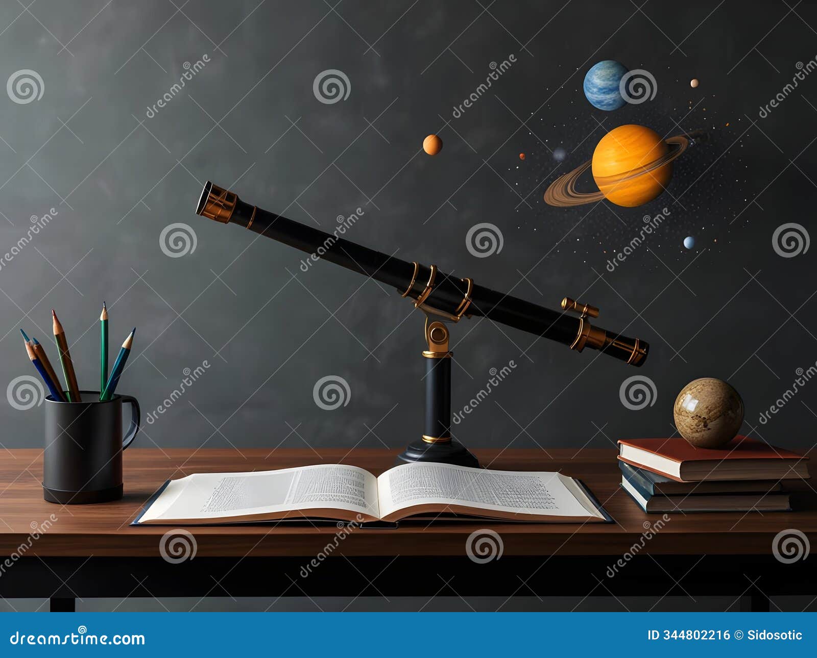 A Telescope Setup With An Astrophotography Camera Royalty-Free Stock ...