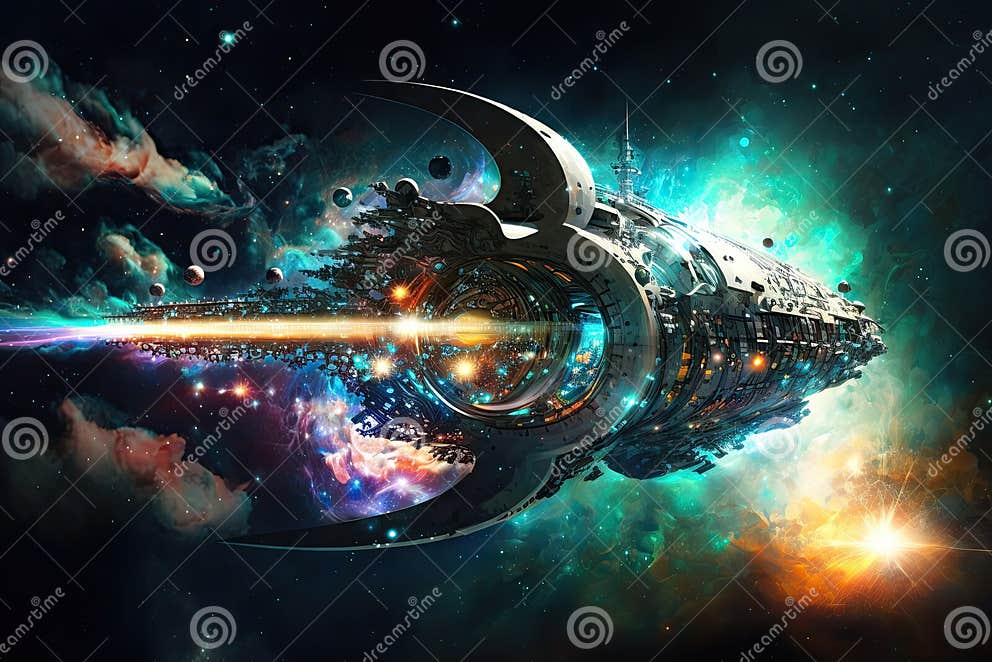 Space Exploration, Space Technologies of the Future. New Spaceship ...