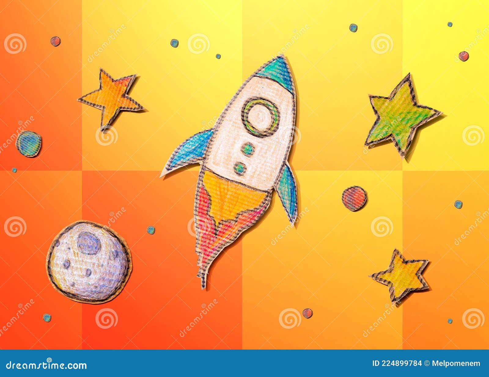 Frontier Theme With A Space Background Royalty-Free Stock Photo ...