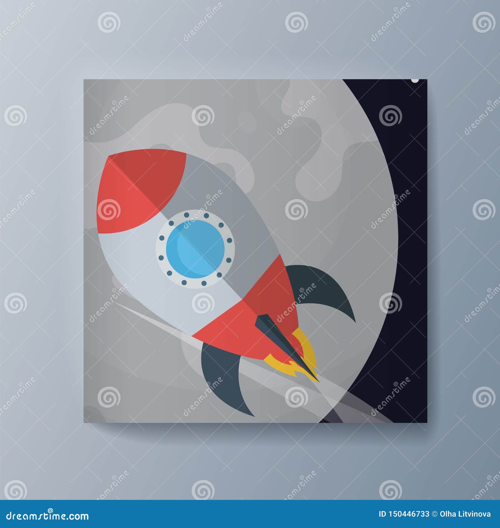 Space Exploration and the Trajectory of Planets Stock Vector ...