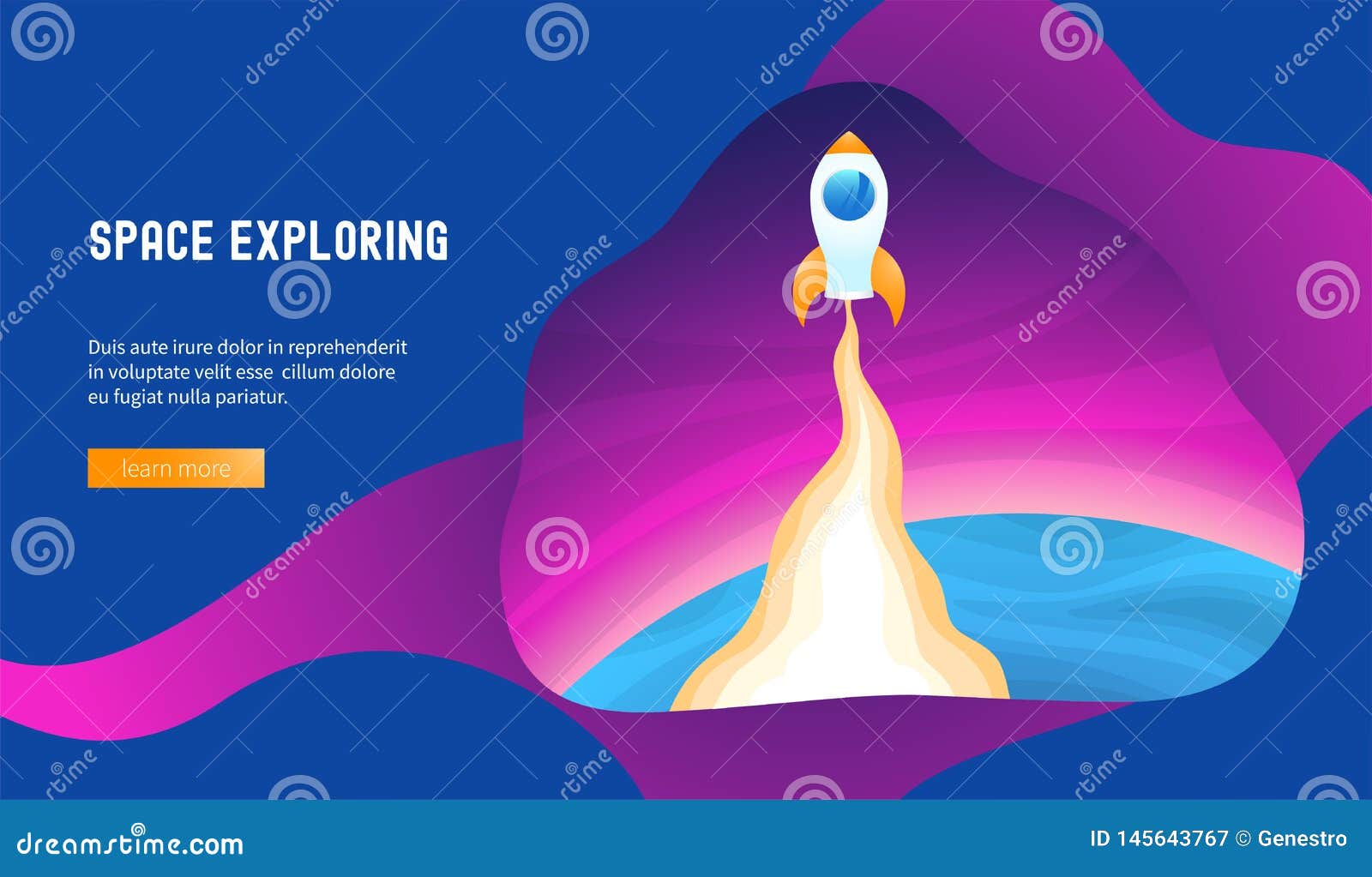 Space exploring concept stock illustration. Illustration of smoke ...