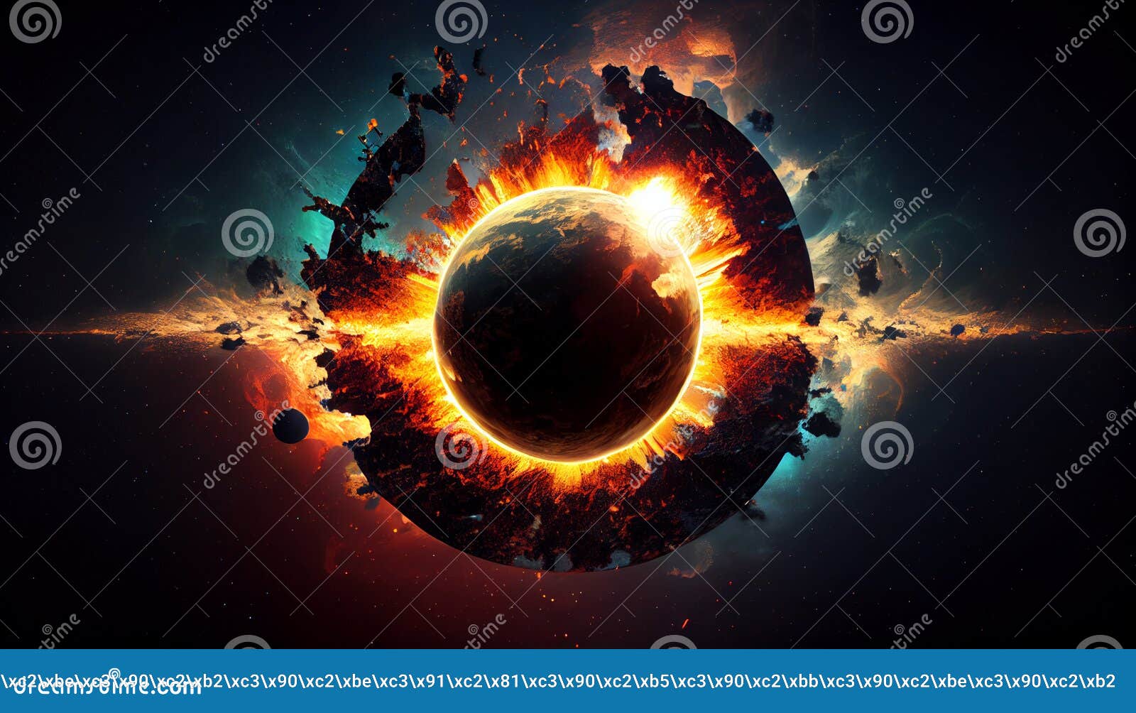 Space Explosion, Planet Explosion Flash, Impact, Illustration Stock ...