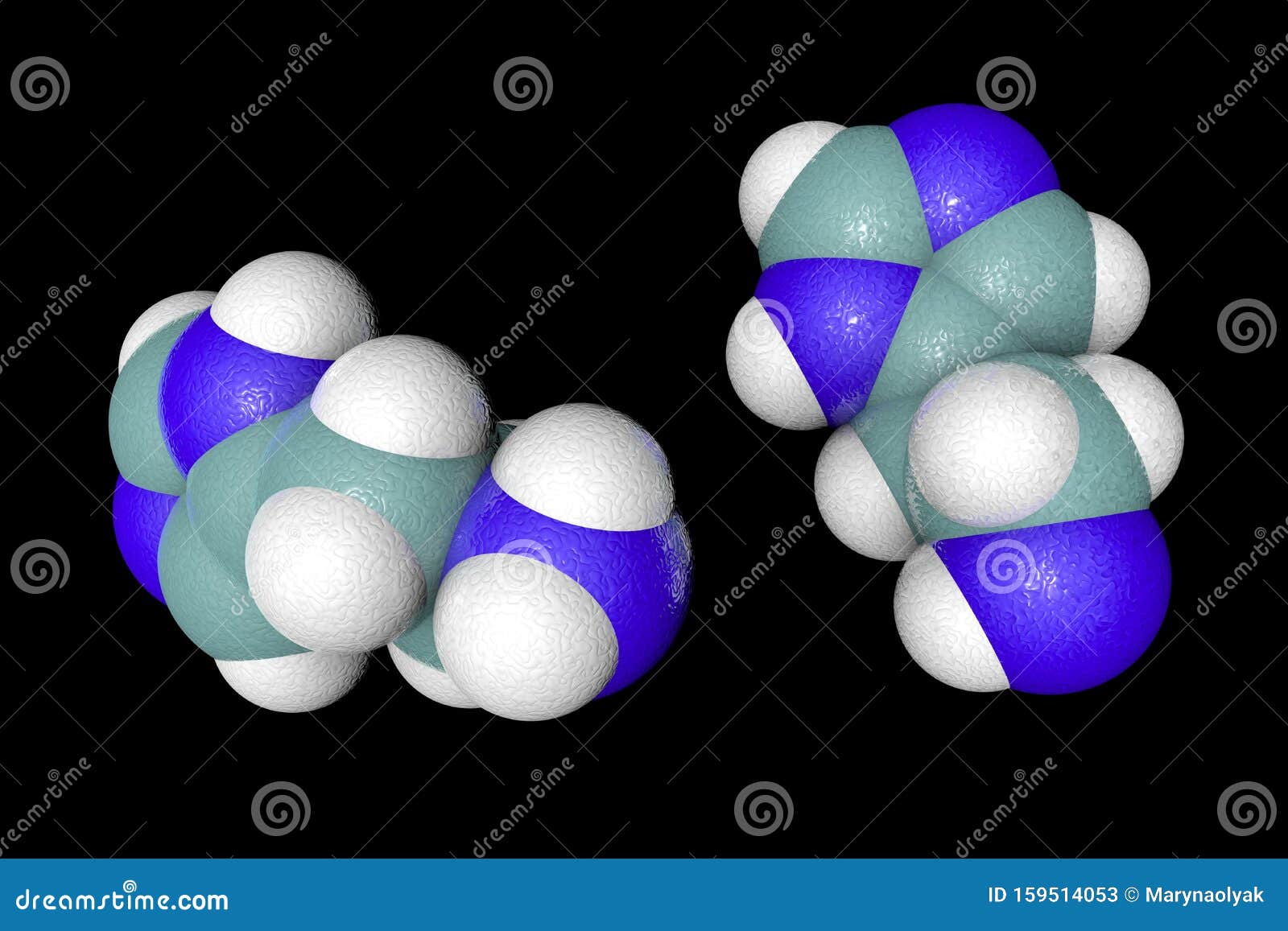 Histamine Molecular Formula Cartoon Vector | CartoonDealer.com #149618949