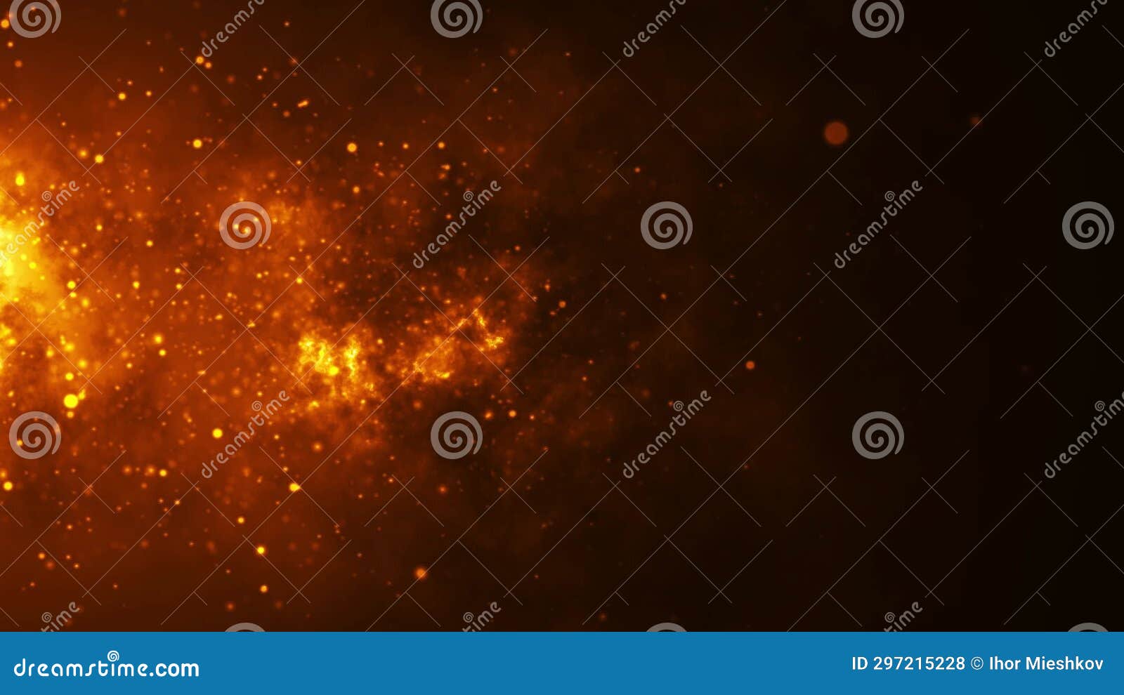Space Fire Background with Particles and Fire Stock Footage - Video of ...