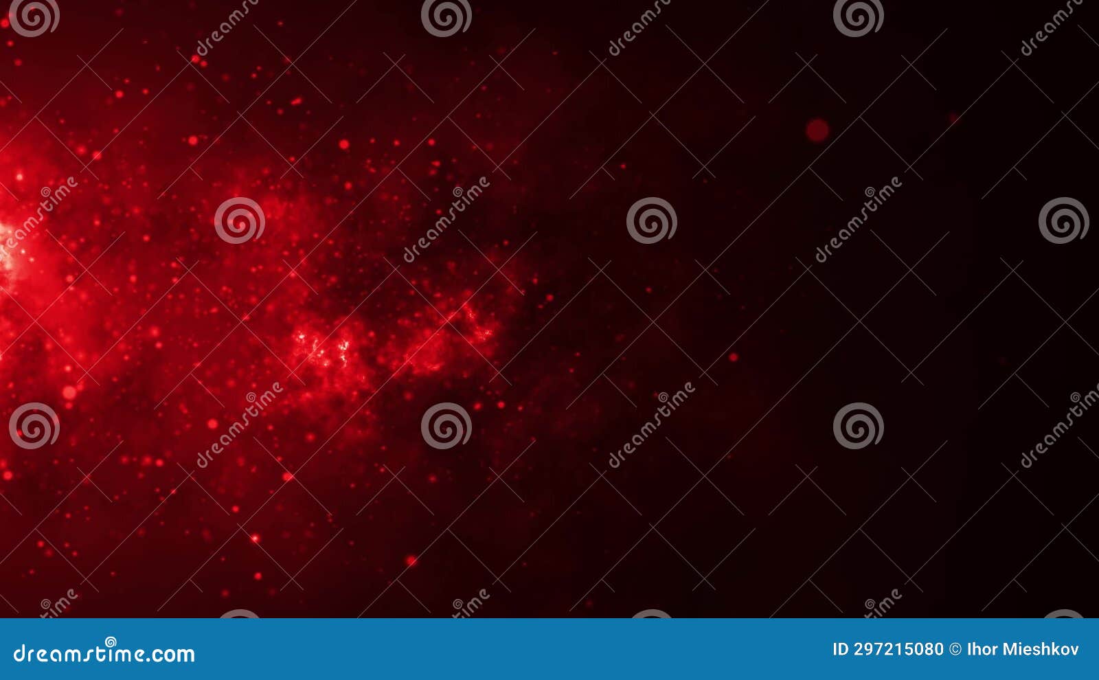 Space Fire Background with Particles and Fire in Red Color Stock ...