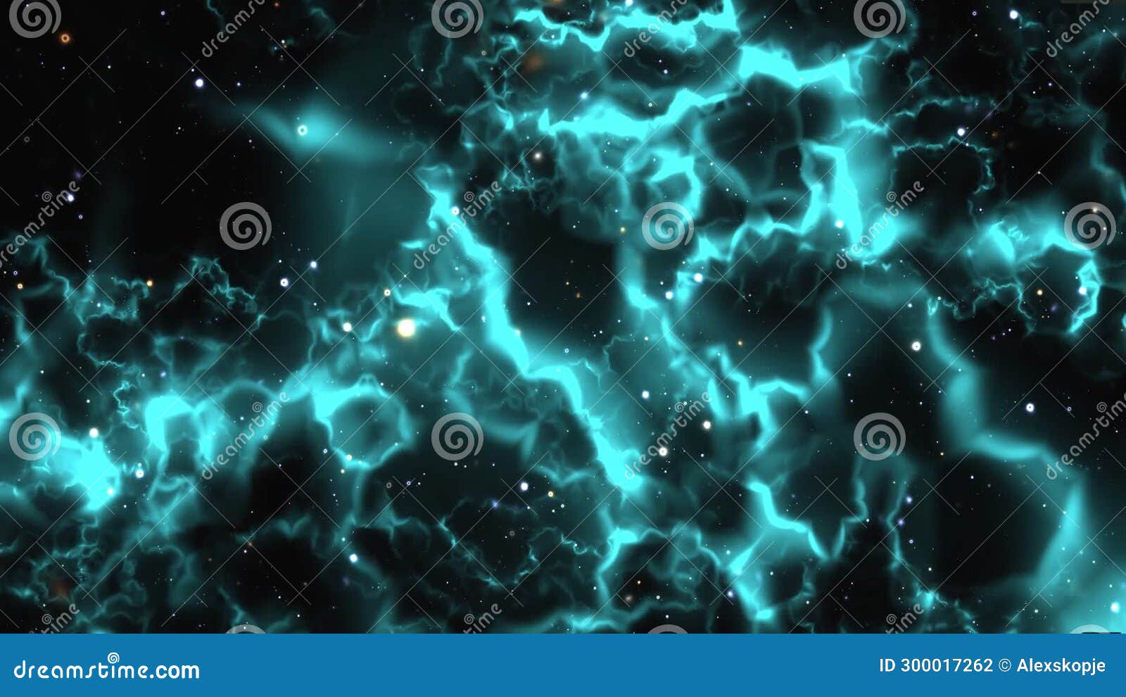 Space Flight into a Star Field in Galaxy Clouds and Lightning Nebula Stock Footage - Video of ...