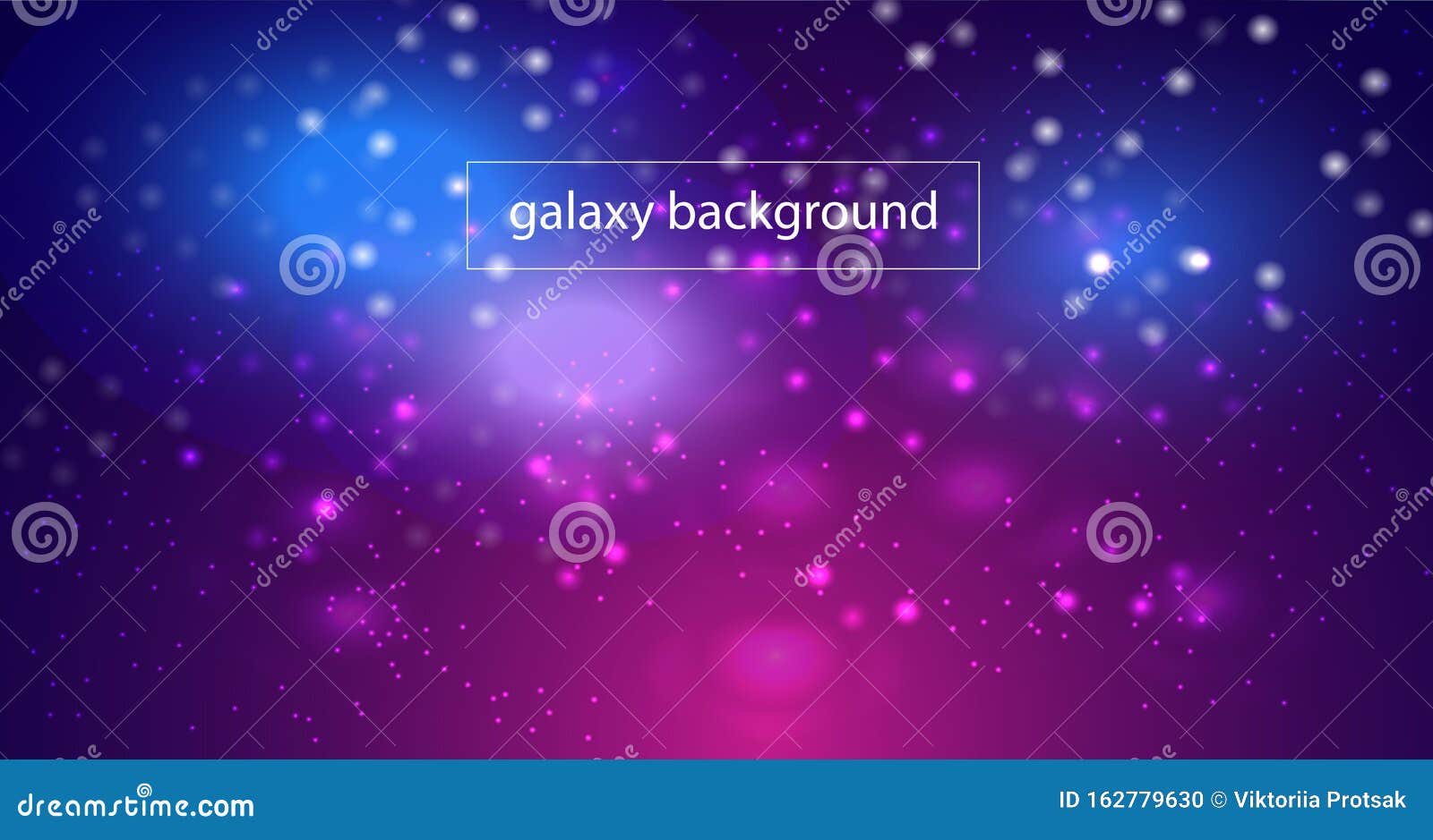 Space Galaxy Background with Cosmic Light and Stars Stock Vector ...