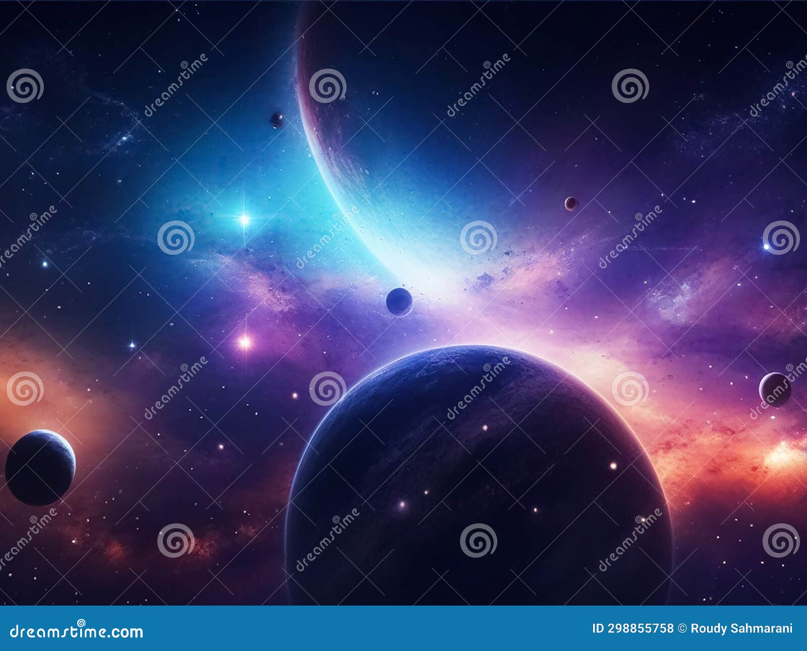 Space Galaxy Background High Quality Template Stock Illustration ...