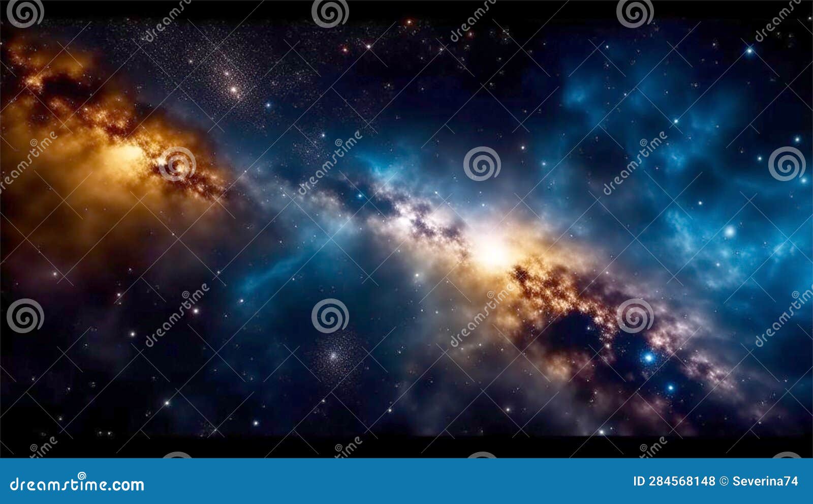 Space Galaxy Colorful Nebula Background, Universe Magic Starry Sky, Gas ...