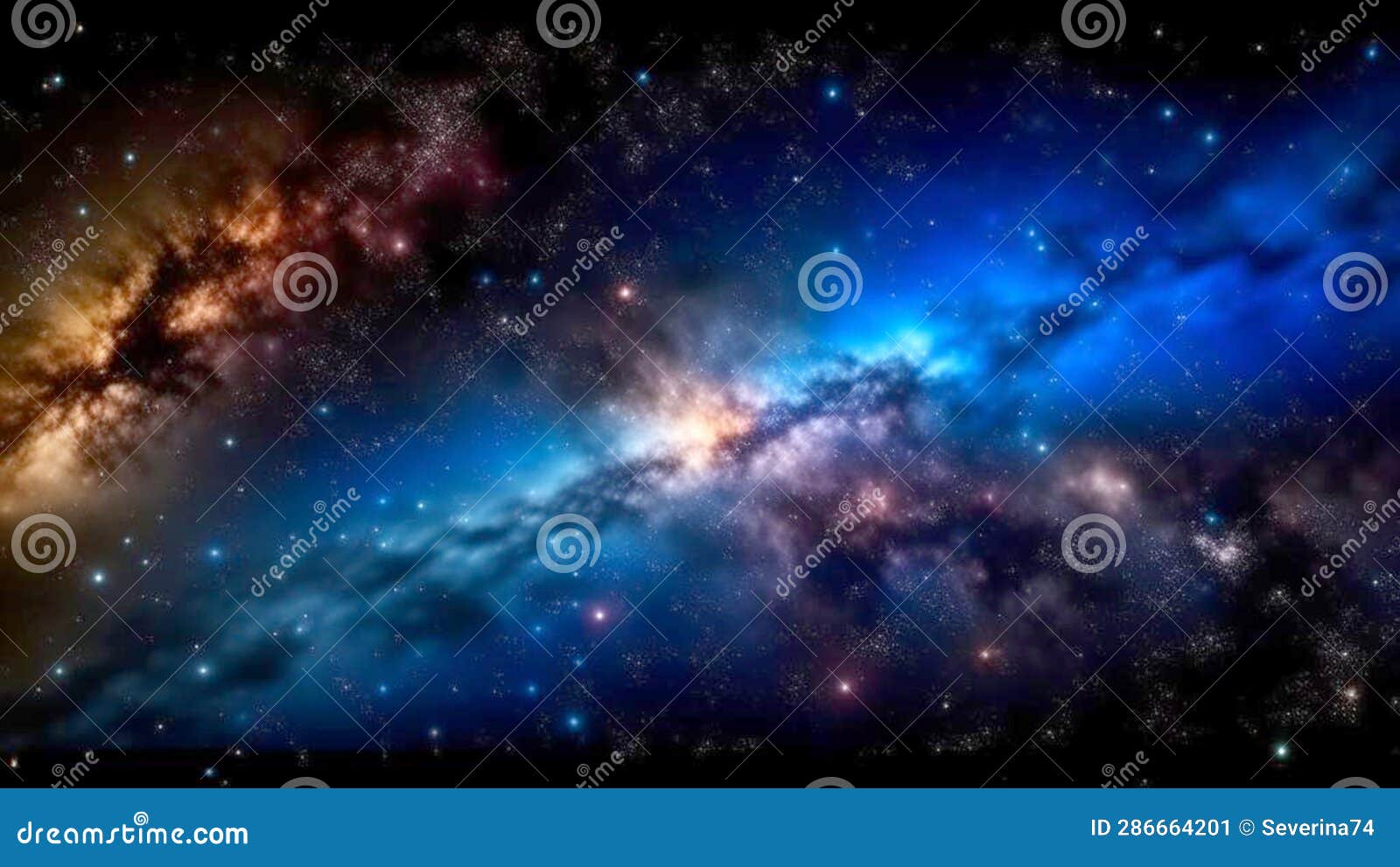 Space Galaxy Colorful Nebula Background, Universe Magic Starry Sky, Gas ...