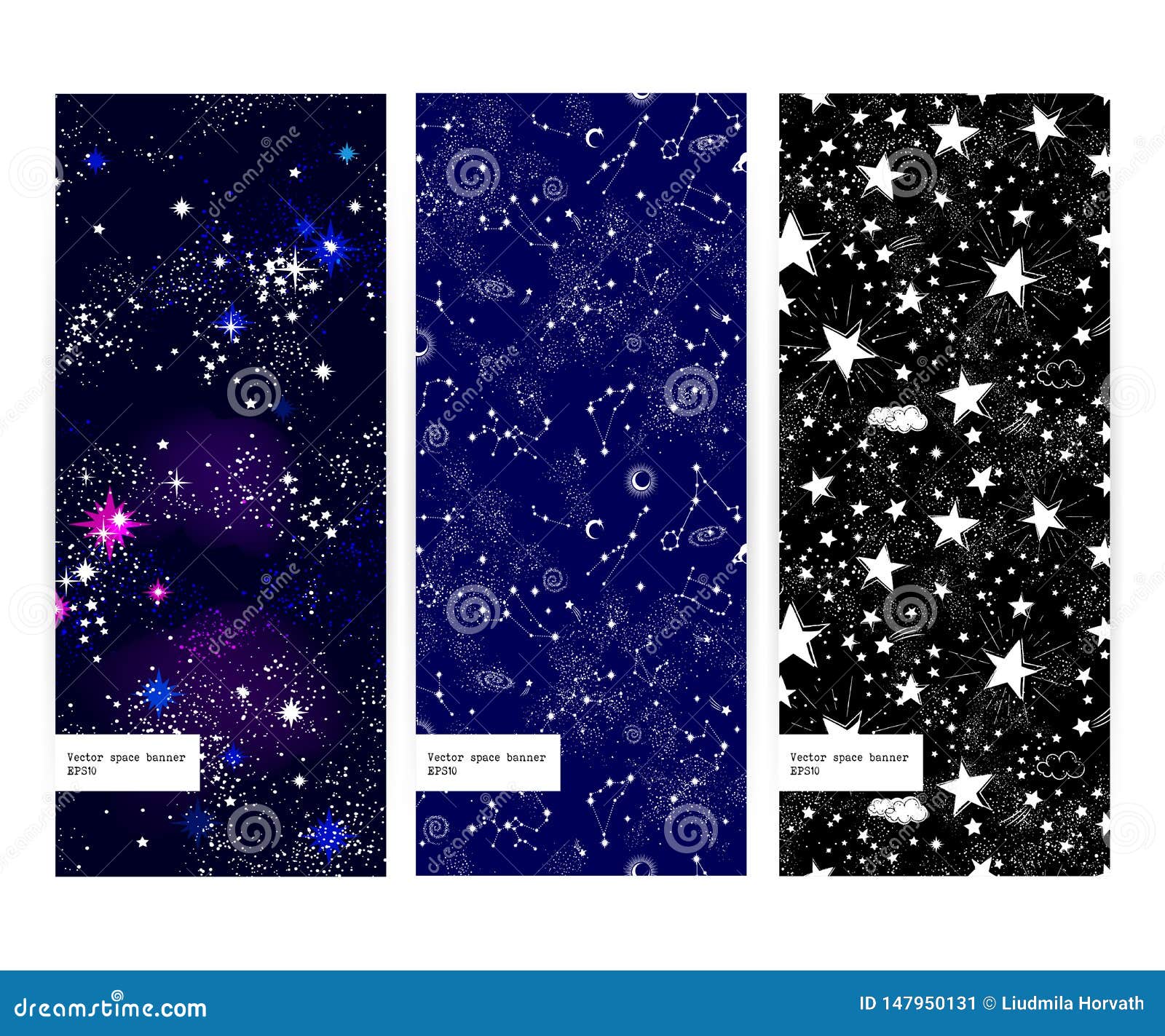 Space Galaxy Constellation Seamless Pattern Print Could Be Used for ...