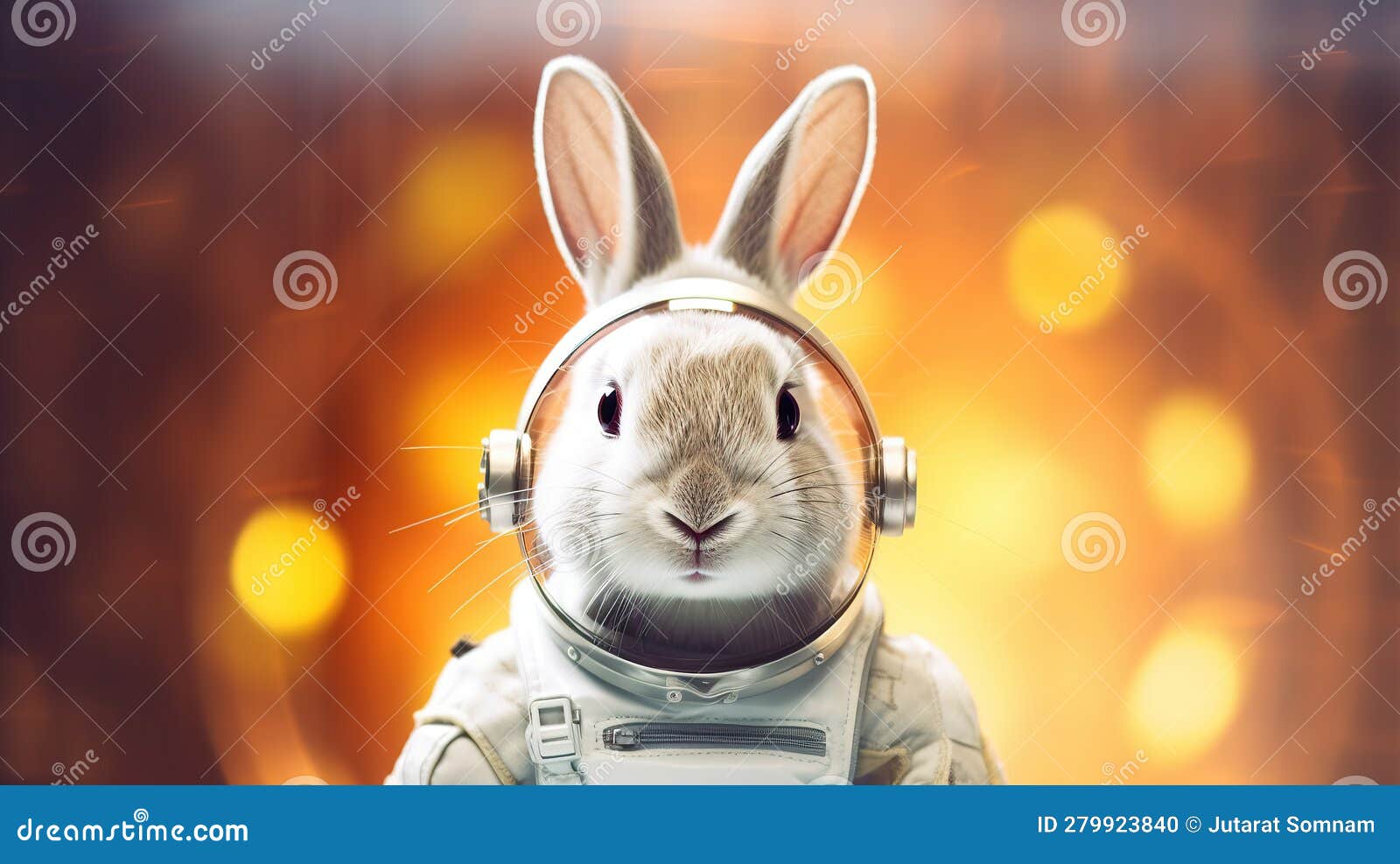 Space, Galaxy, Rabbit in Space Suit with Ai Generated Stock ...