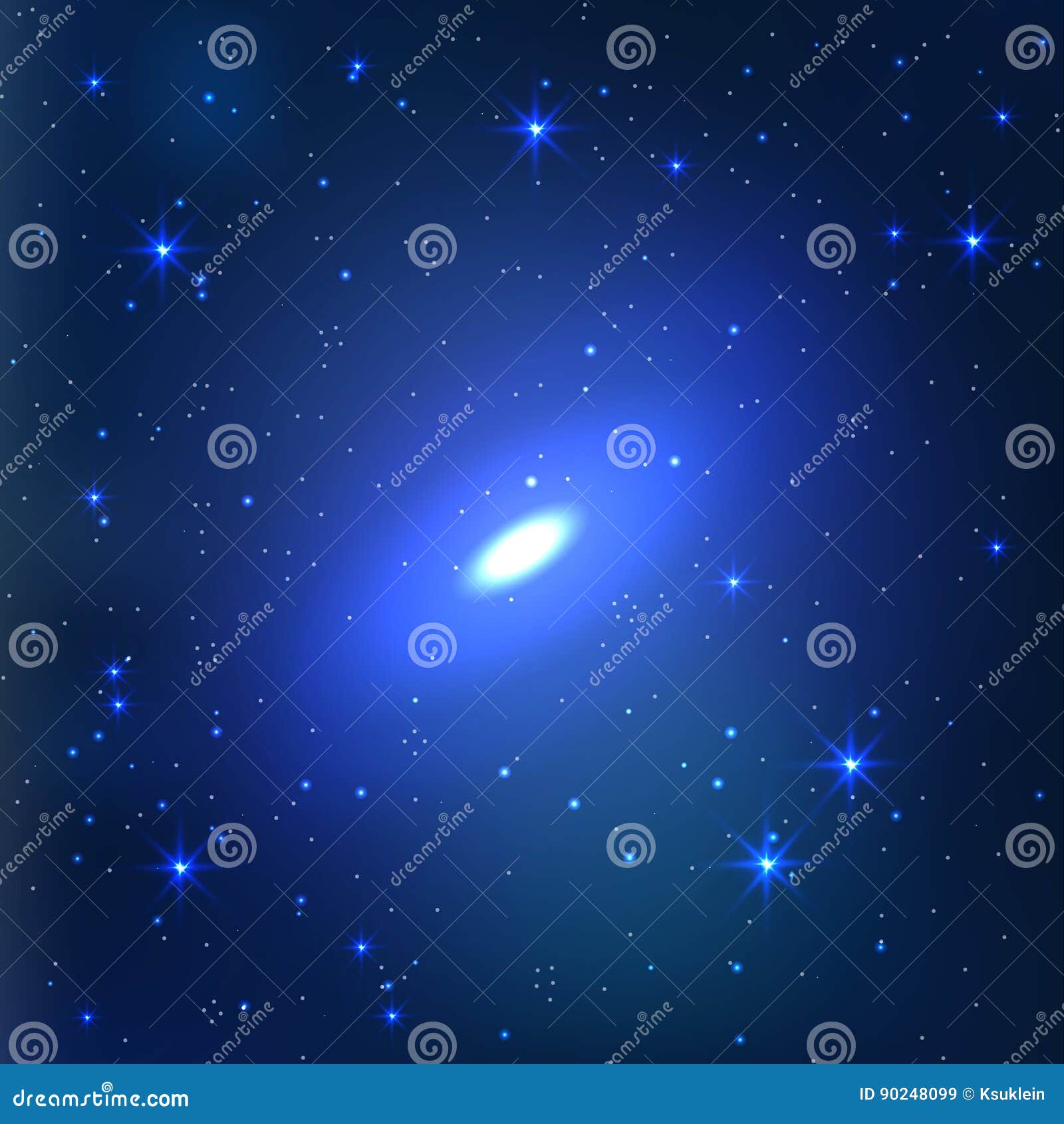 Space Galaxy Vector Background. Realistic Illustration Stock Vector ...