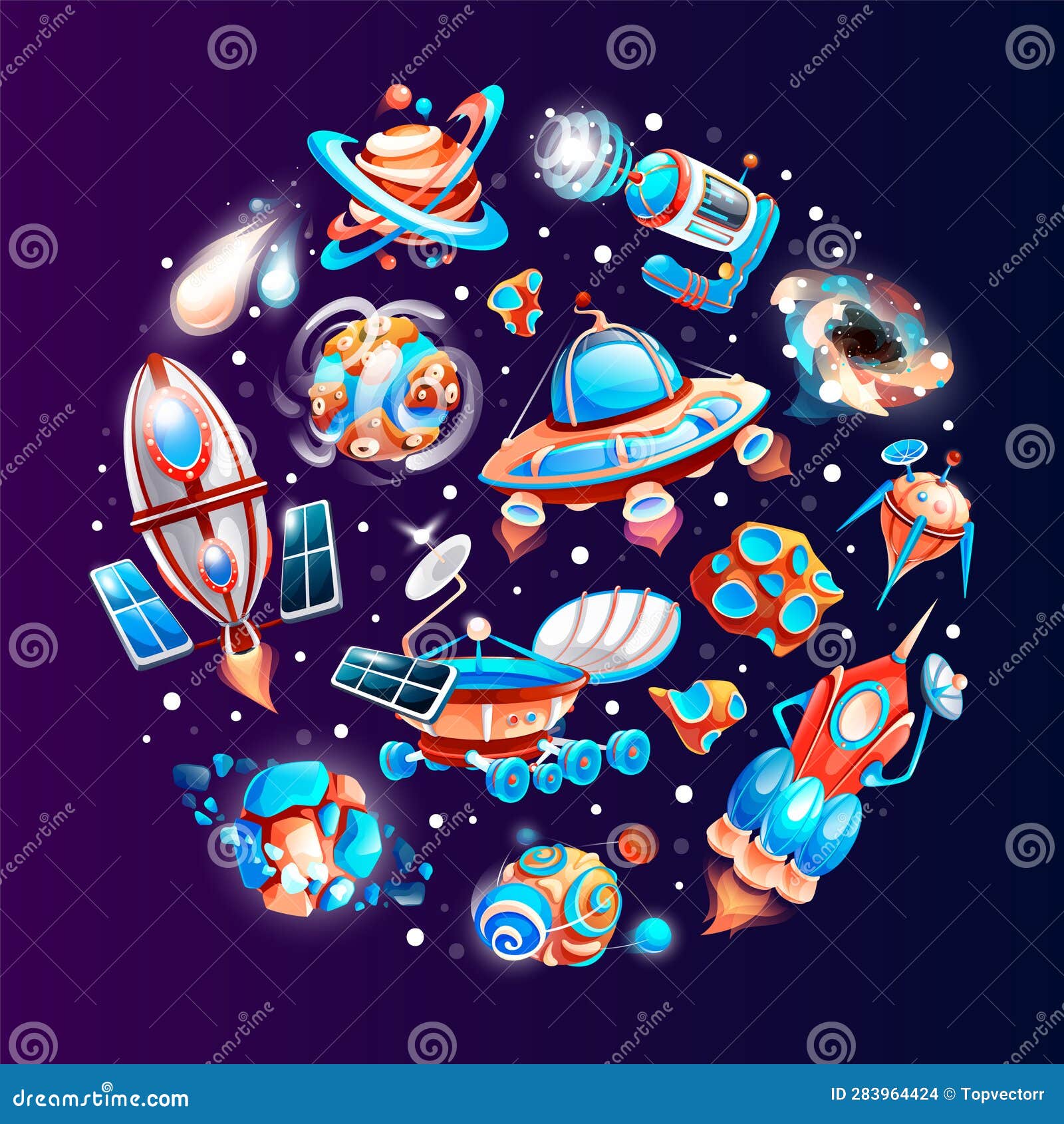 Space Game Elements. Outer Space Objects Symbols and Design Elements ... Space Game Elements. Outer Space Objects Symbols and Design Elements ...