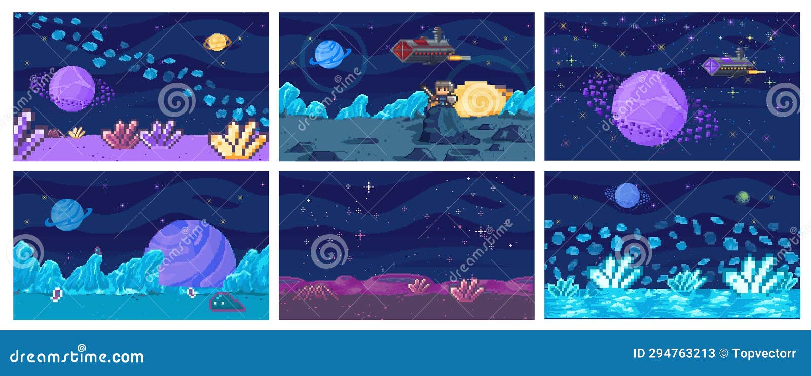 Space Game. the Futuristic Visuals and Retro Arcade Gameplay Create ...