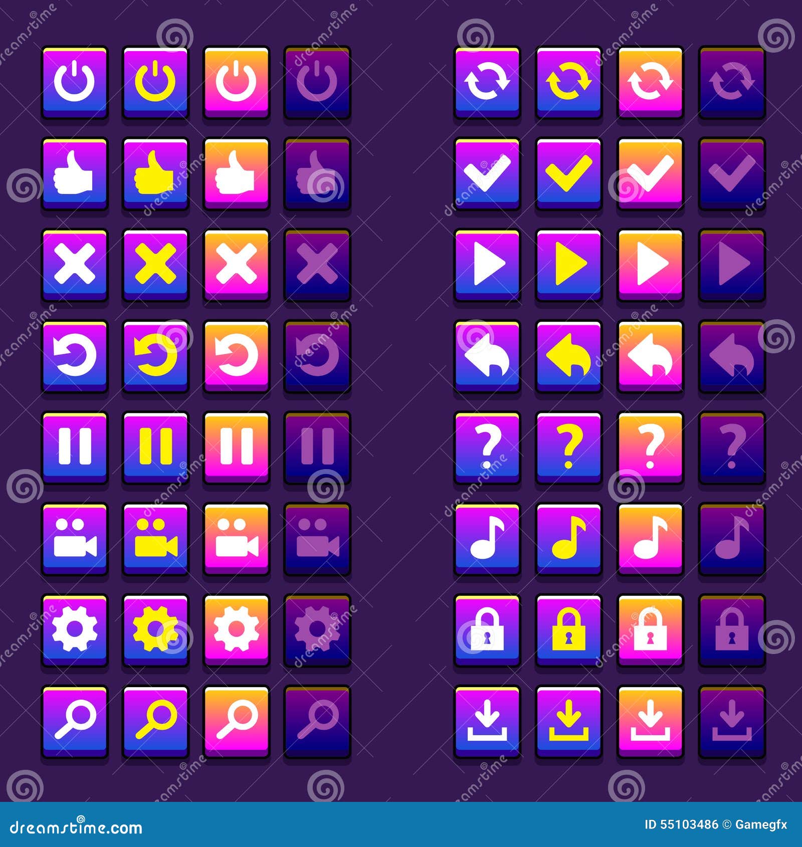 Space Game Icons Buttons Icons, Interface, Ui Stock Vector ... Space Game Icons Buttons Icons, Interface, Ui Stock Vector ...