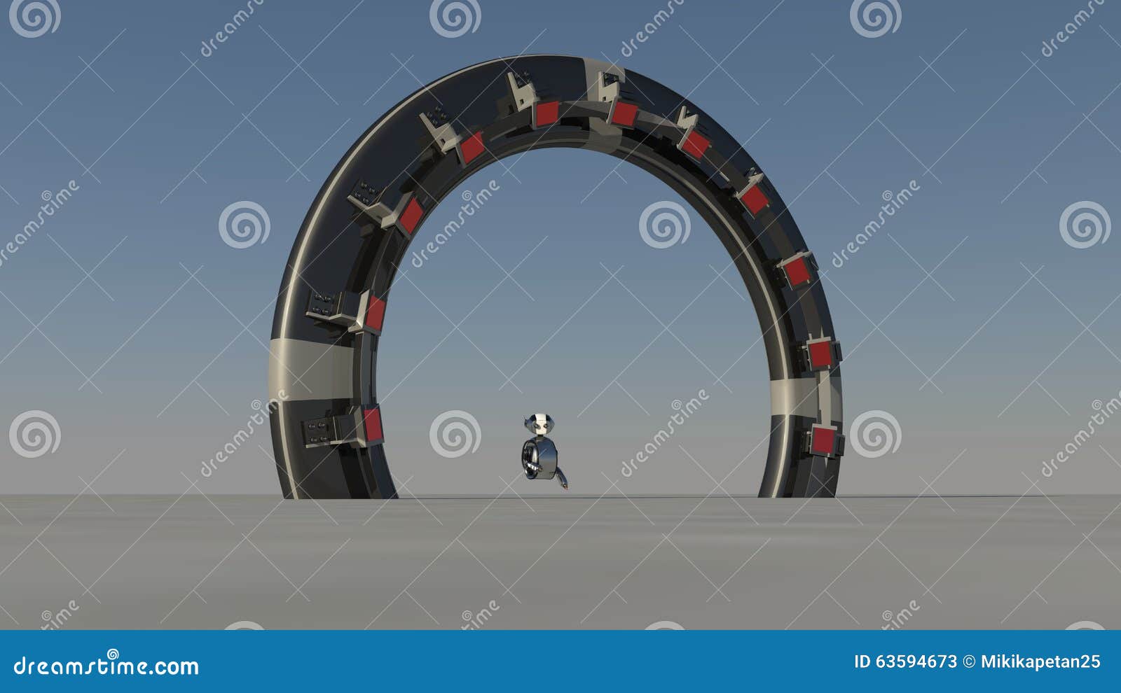 Space Gate stock illustration. Illustration of futuristic - 63594673