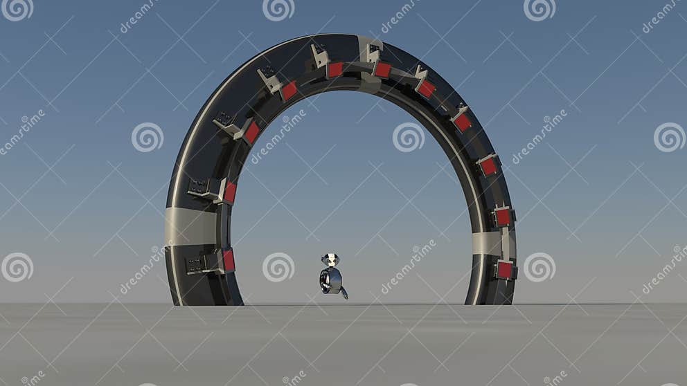Space Gate stock illustration. Illustration of futuristic - 63594673
