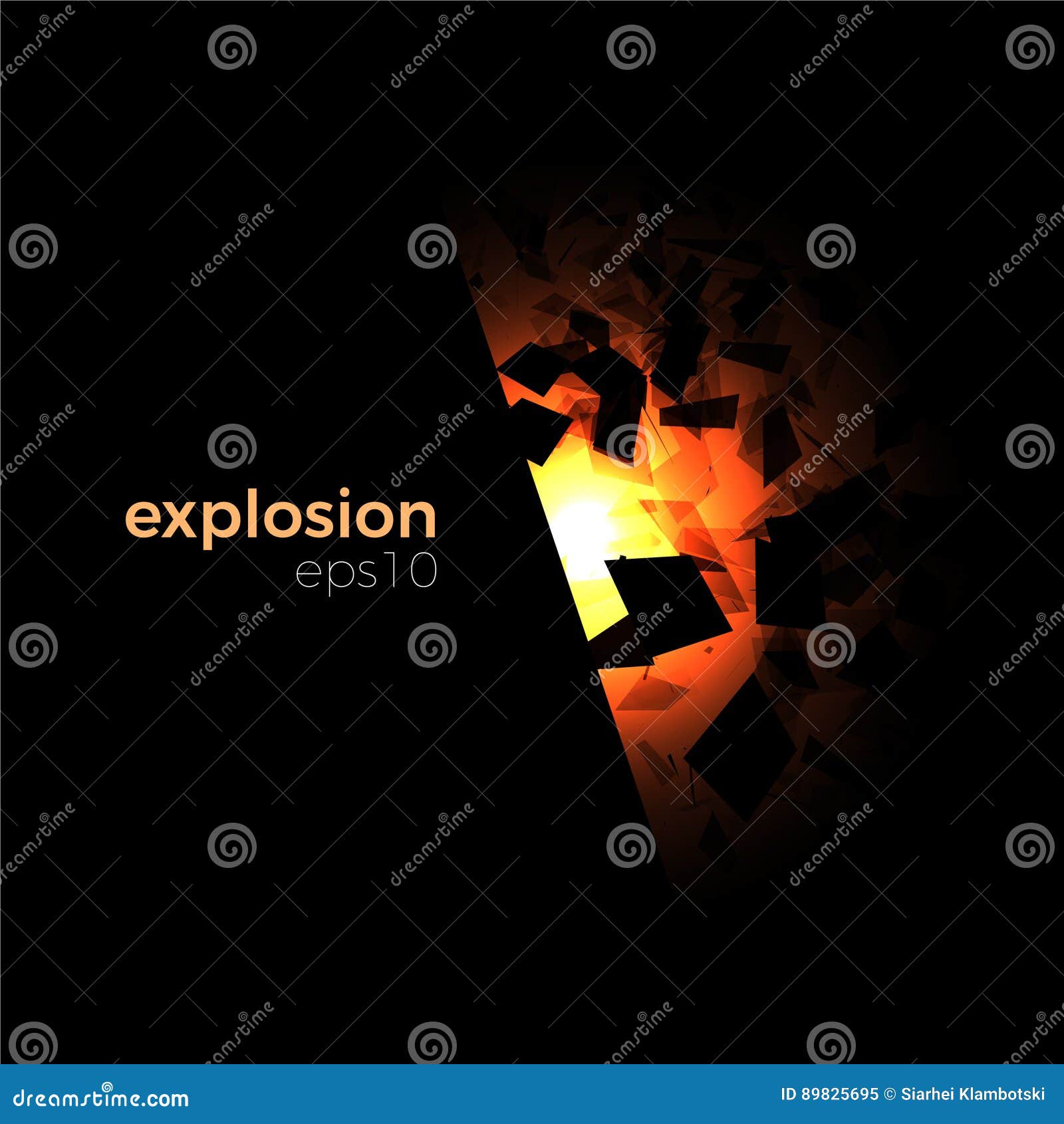 Space geometric explosion stock vector. Illustration of creative - 89825695