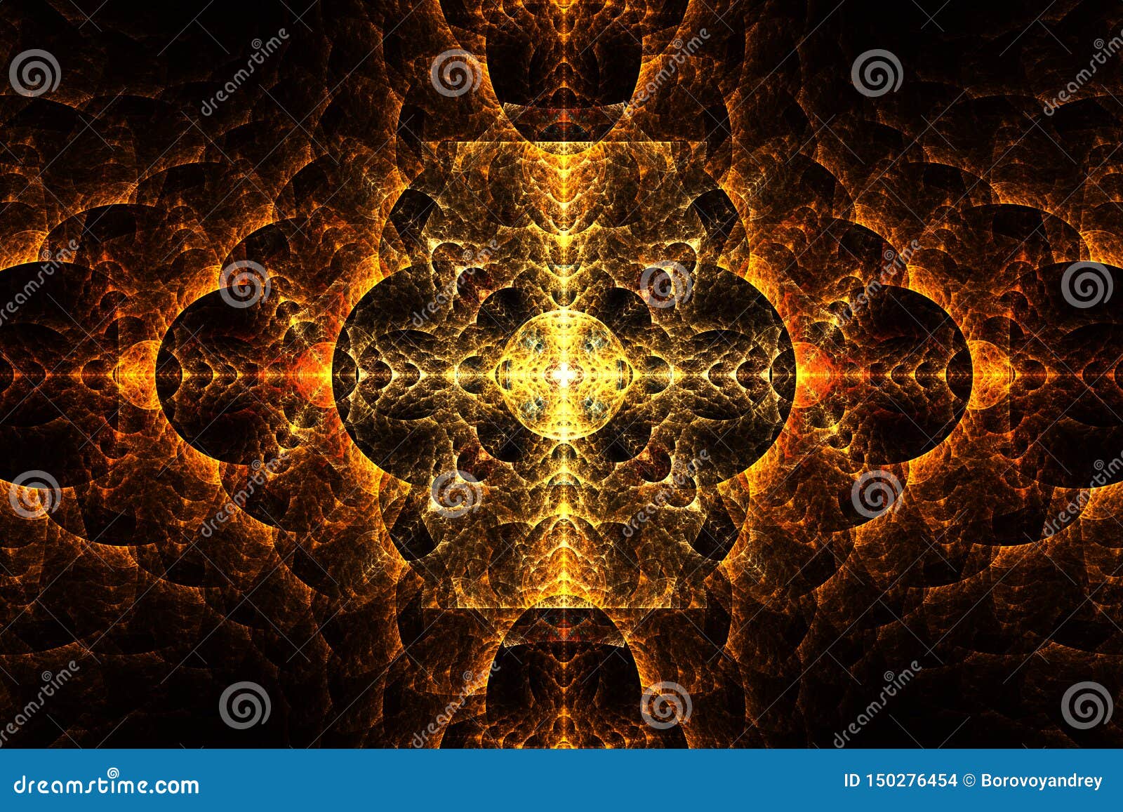Space Geometry. Dynamic Flowing Forms with Spirals Stock Illustration ...