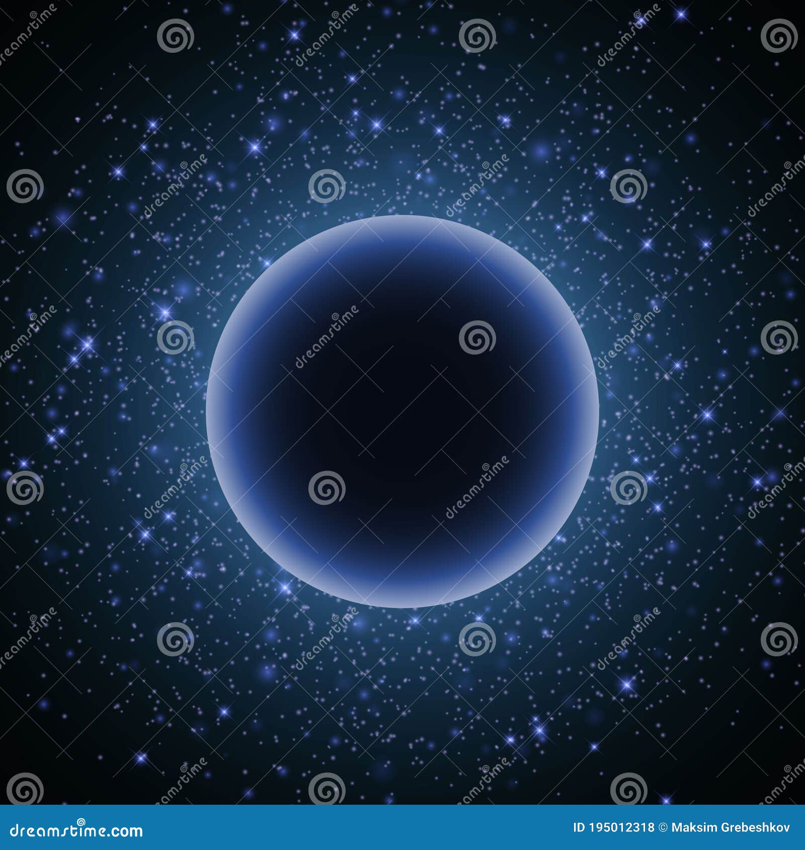 Space Glow Light Background Template for Your Design Stock Illustration ...