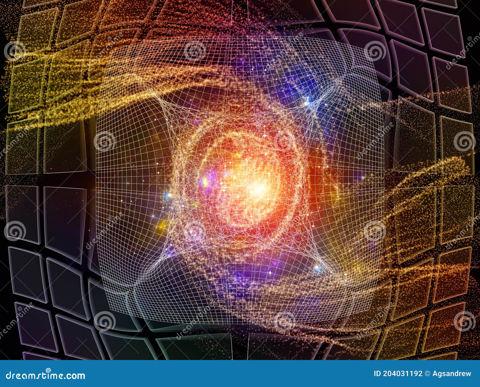 Space Grid stock illustration. Illustration of rendering - 204031192