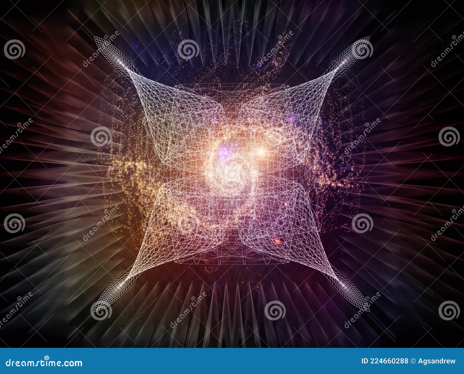 Space Grid stock illustration. Illustration of line - 224660288